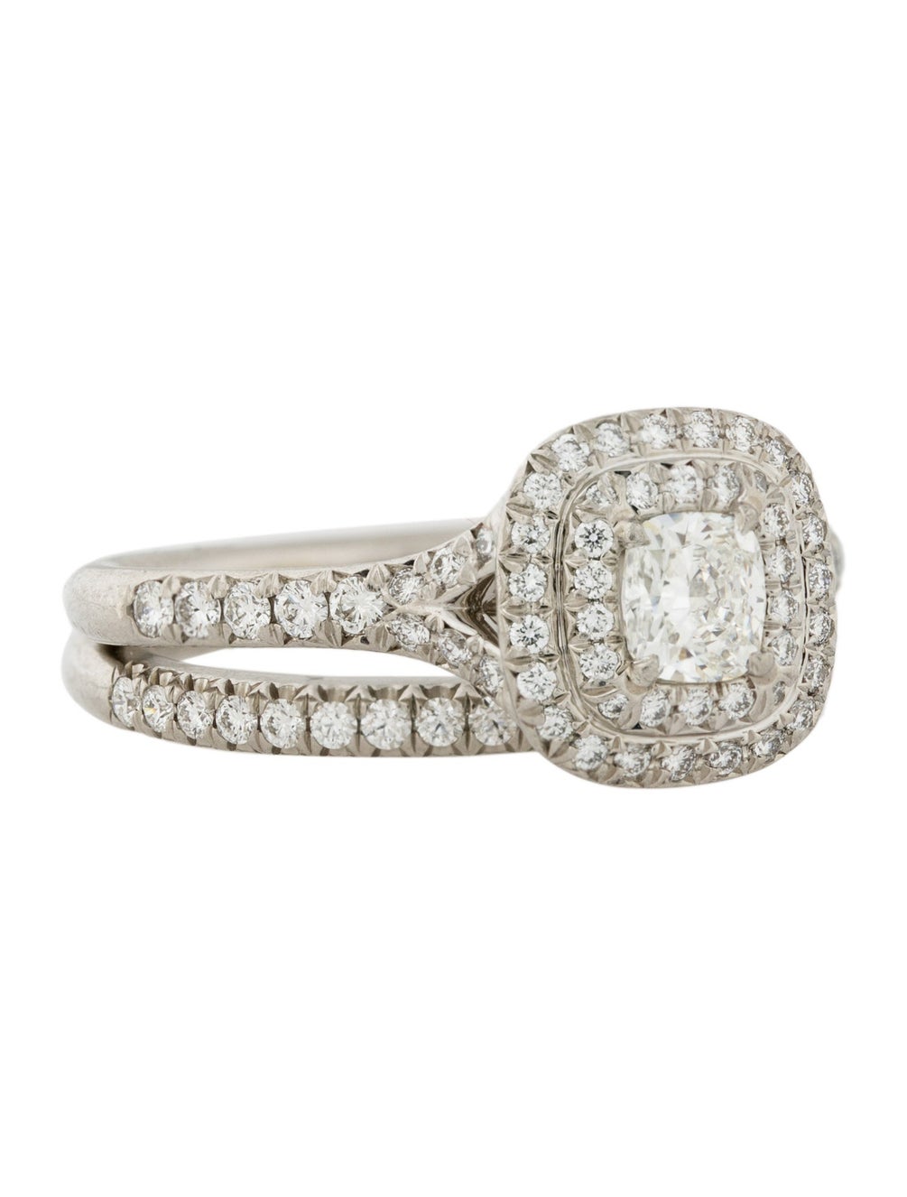 Tiffany & Co. Platinum Diamond Tiffany Soleste Engagement Ring Set ...