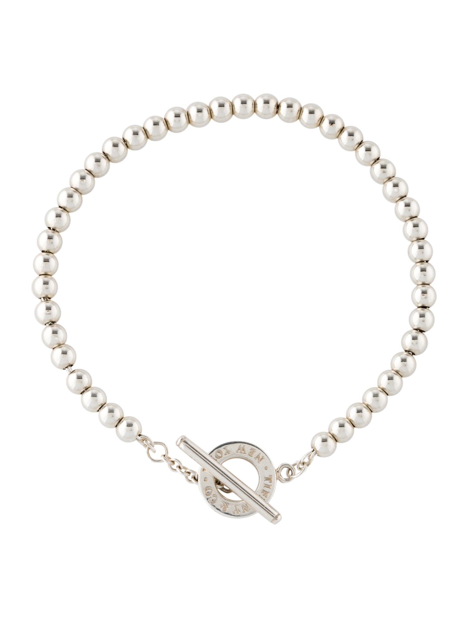 Tiffany & Co. Toggle Bead Bracelet - Sterling Silver Link, Bracelets ...