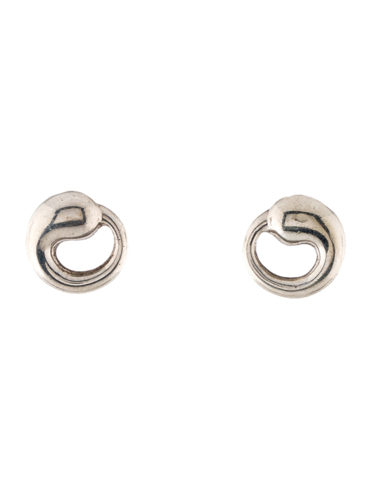 Tiffany & Co. Eternal Circle Stud Earrings - 14K White Gold Stud, Earrings - TIF278756 | The ...
