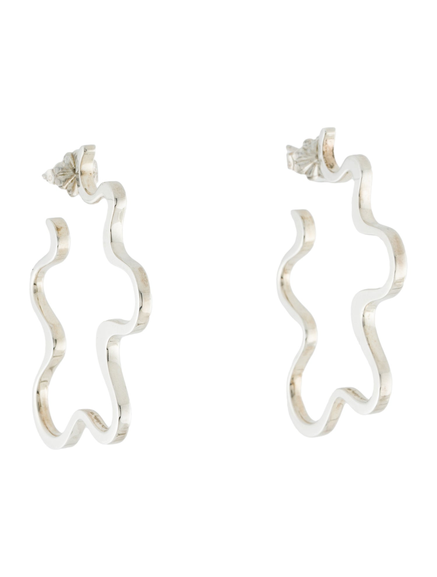 Tiffany & Co. Frank Gehry Equus Hoop Earrings - 14K White Gold Drop ...
