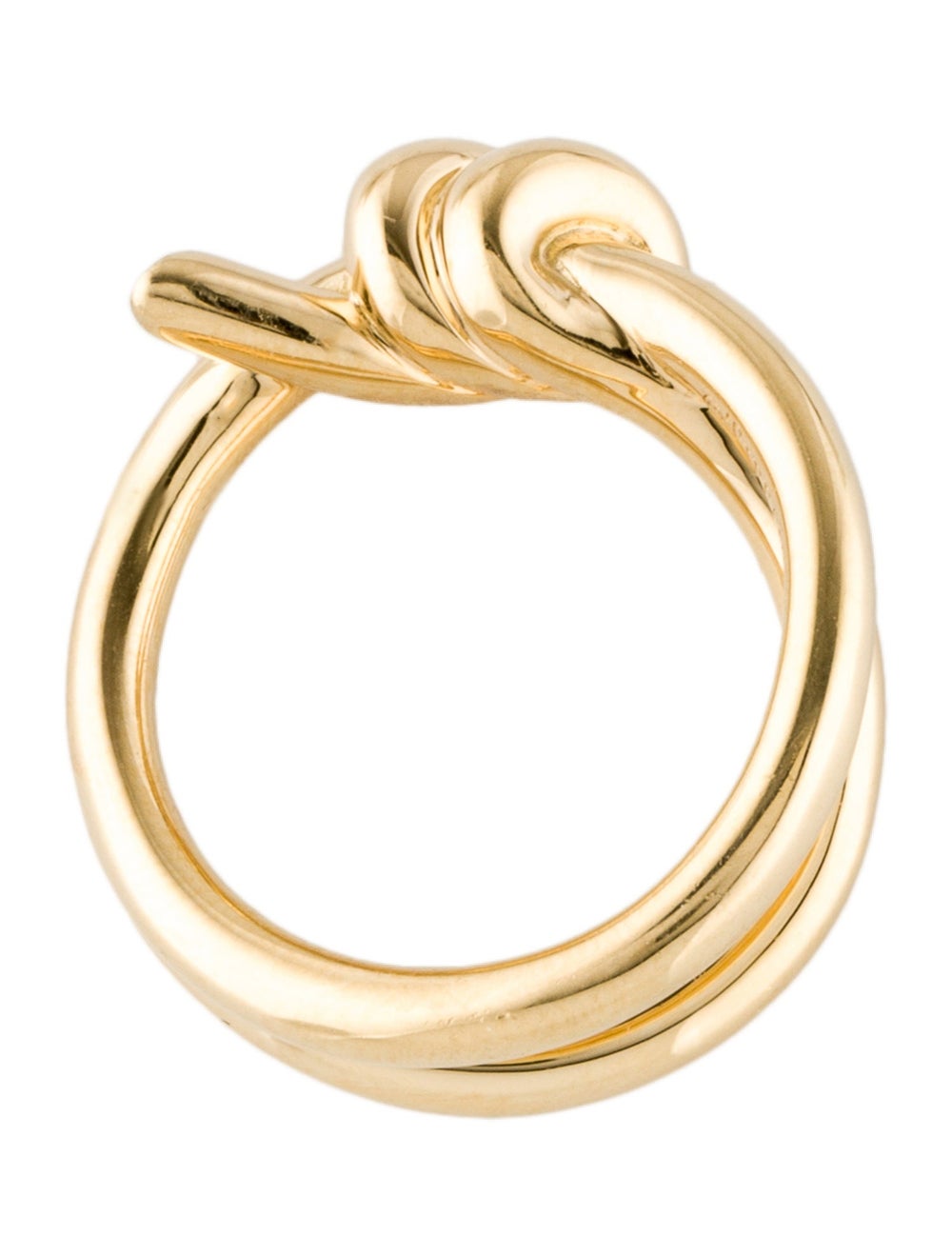 Tiffany & Co. 18K Double Row Knot Ring - 18K Yellow Gold Band, Rings ...