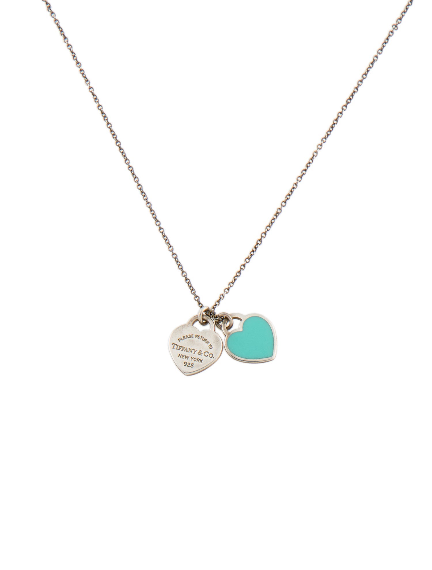 Tiffany & Co. Tiffany Blue® Double Heart Tag Pendant - Sterling Silver ...