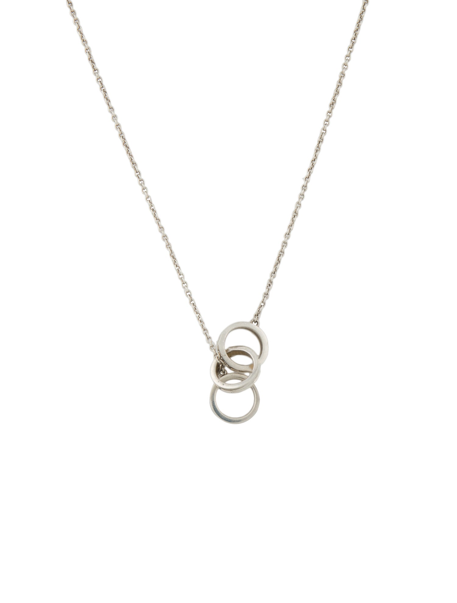 Tiffany & Co. 1837 Interlocking Circles Lavalier Necklace - Sterling