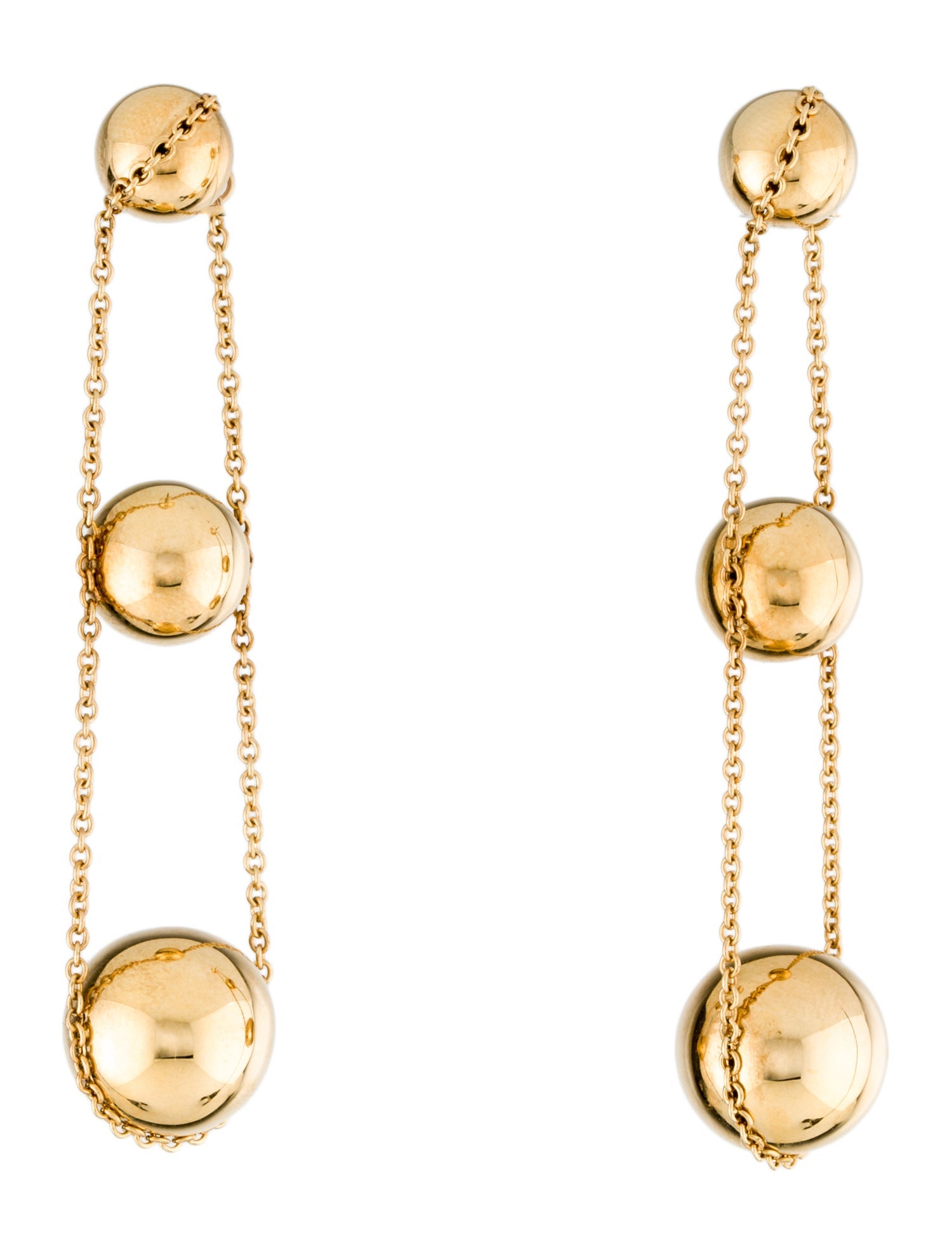 Tiffany & Co. 18K Triple Drop Earrings - 18K Yellow Gold Drop, Earrings - TIF284348 | The RealReal