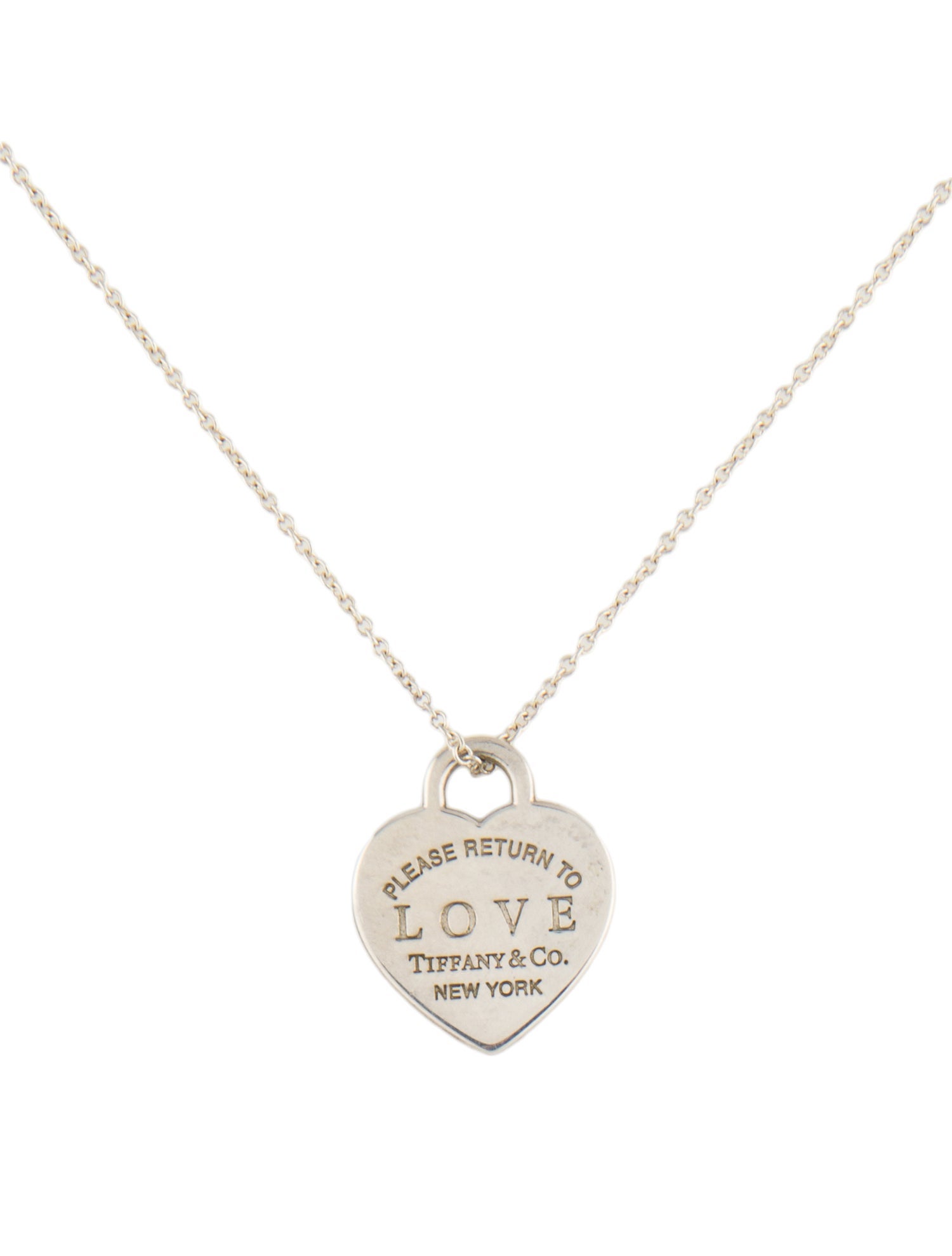 Tiffany & Co. Two-Tone Lock Heart Pendant Necklace - 18K Rose Gold ...