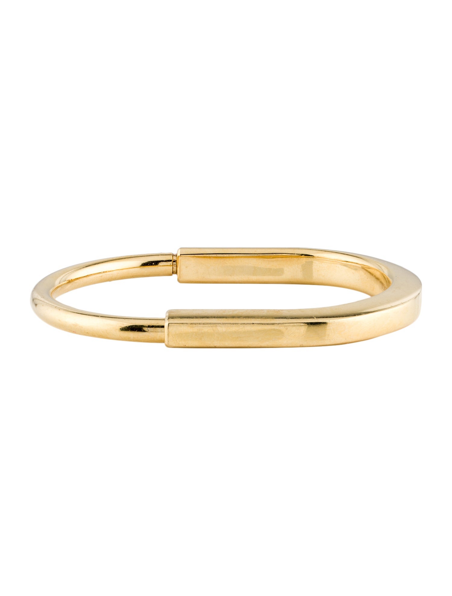 Tiffany & Co. 18K Lock Bangle - 18K Yellow Gold Bangle, Bracelets ...