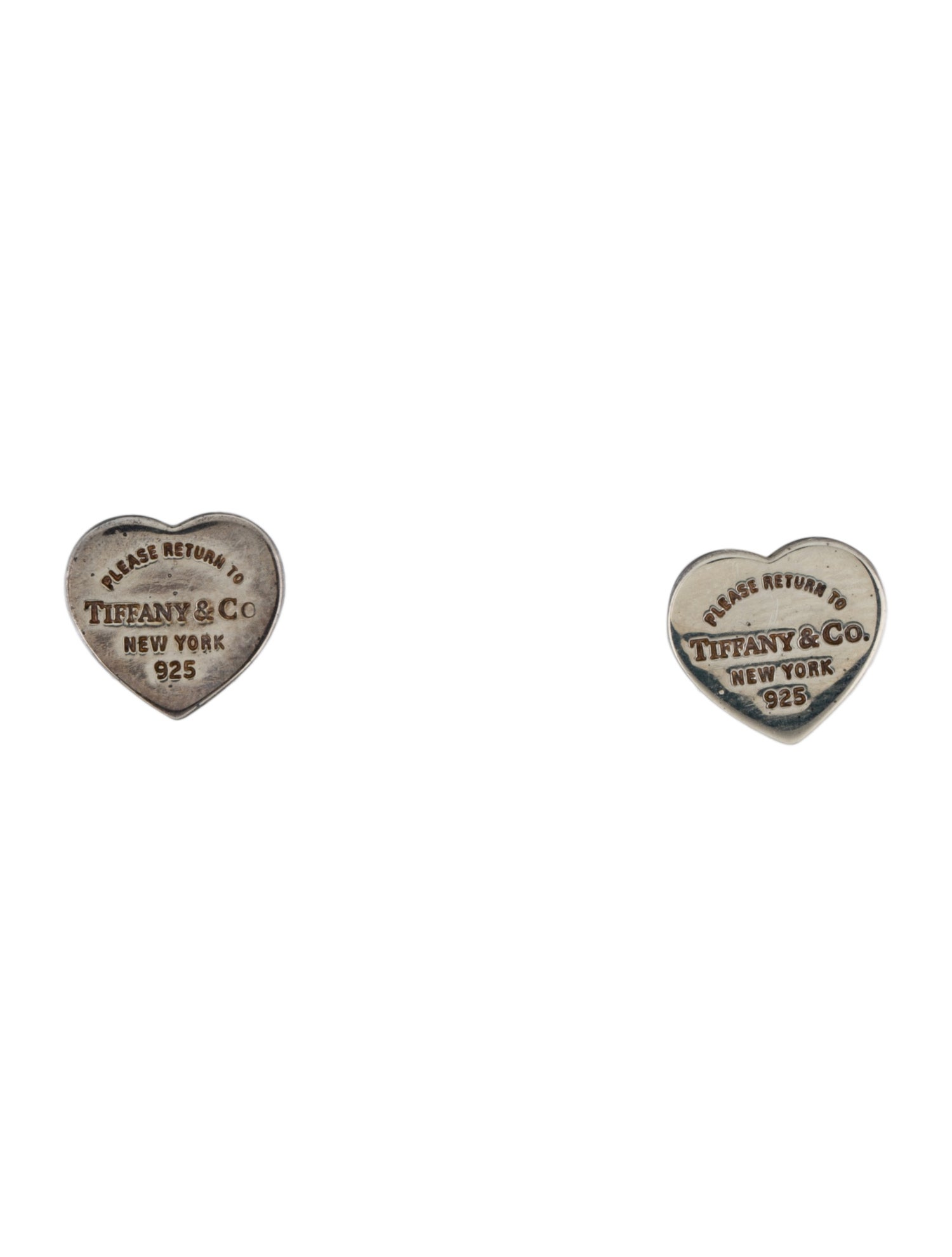 Tiffany & Co. Heart Tag Stud Earrings - Sterling Silver Stud, Earrings ...