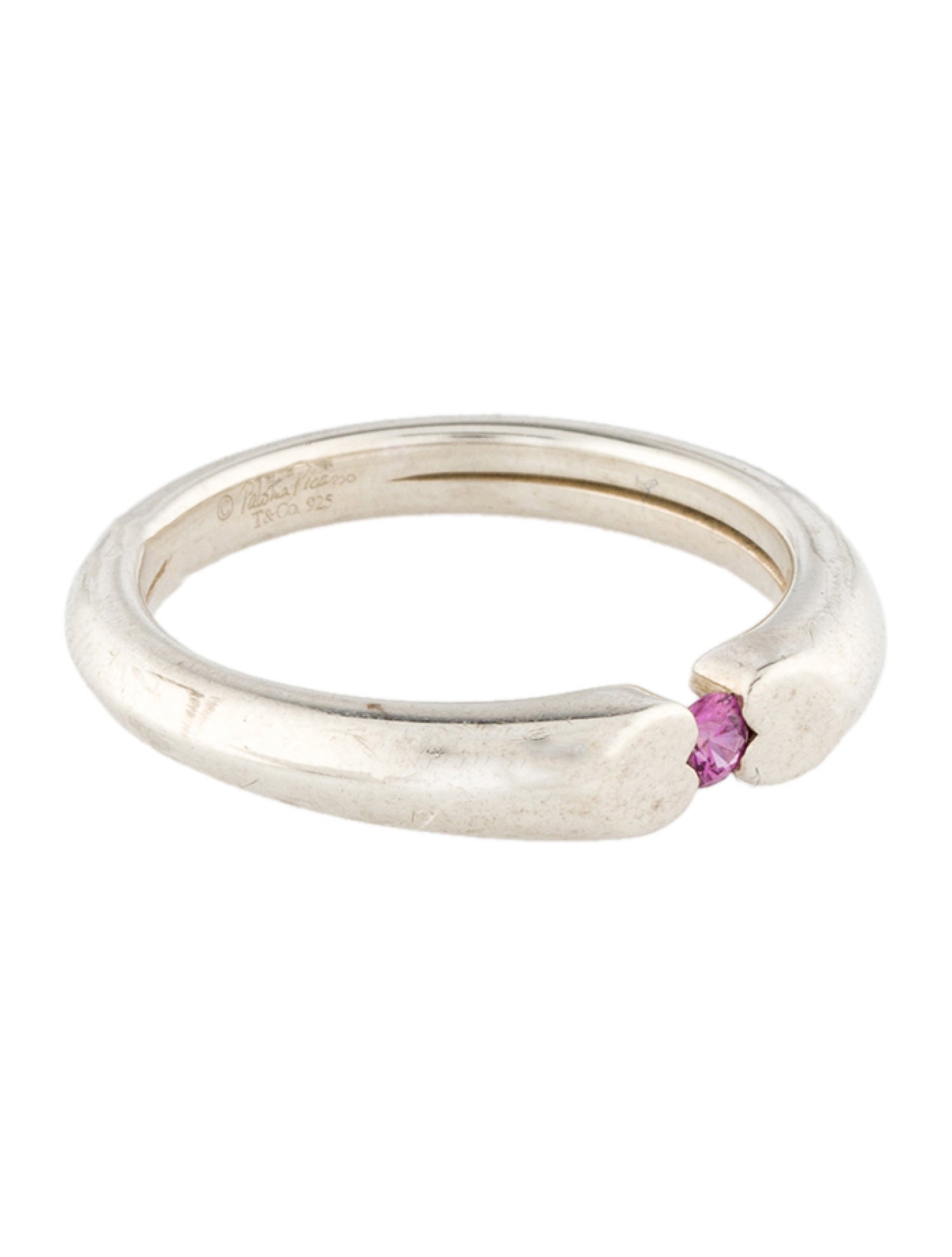 Ring Bernard K. Passman Coral and Diamond Riverwalk Ring - 18K White ...