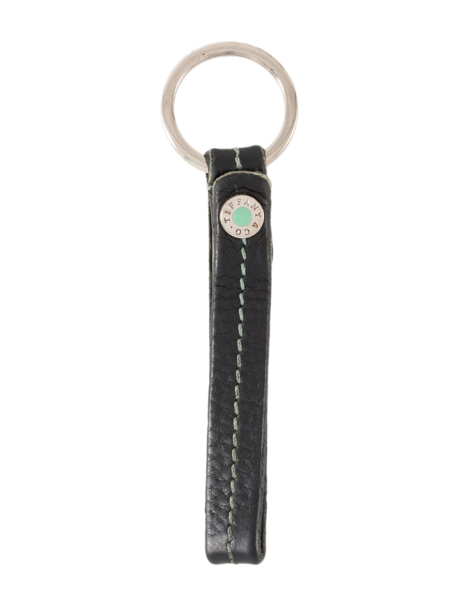 Tiffany & Co. Leather Keychain - Black Keychains, Accessories ...
