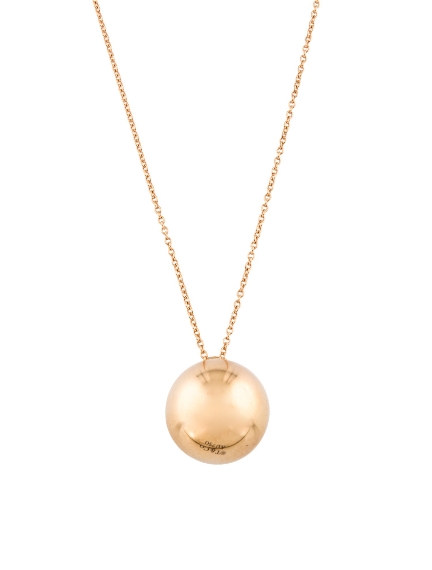 Tiffany & Co. 18K HardWear Ball Pendant Necklace 19mm - Bolo, Necklaces ...