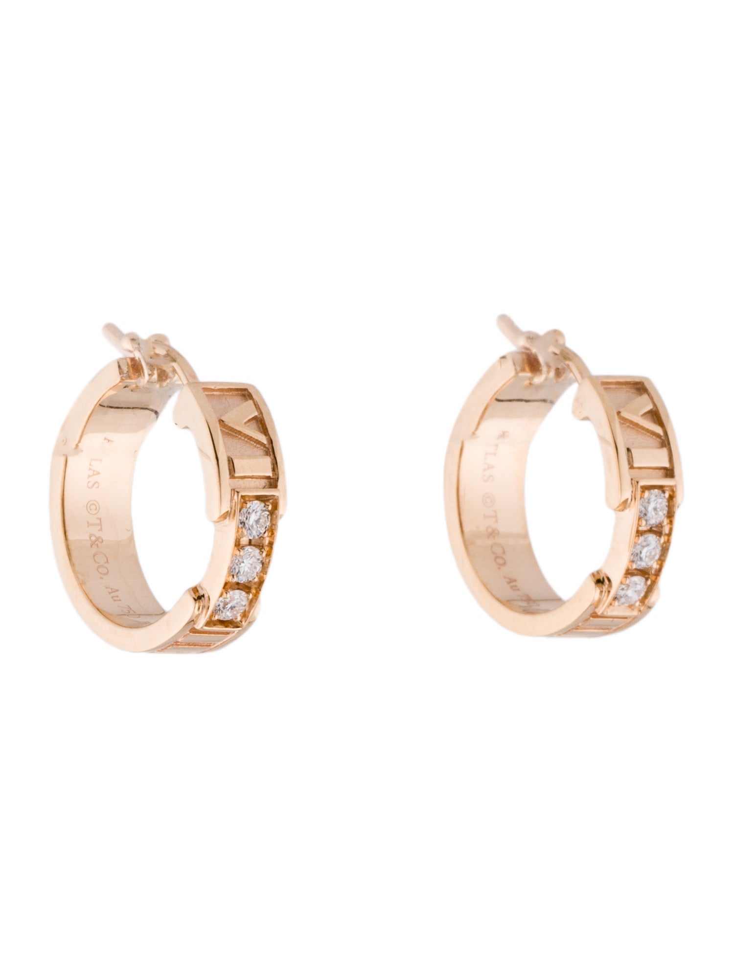 I. Reiss 14K Diamond Gallery Hoop Earrings - 14K Yellow Gold Hoop ...