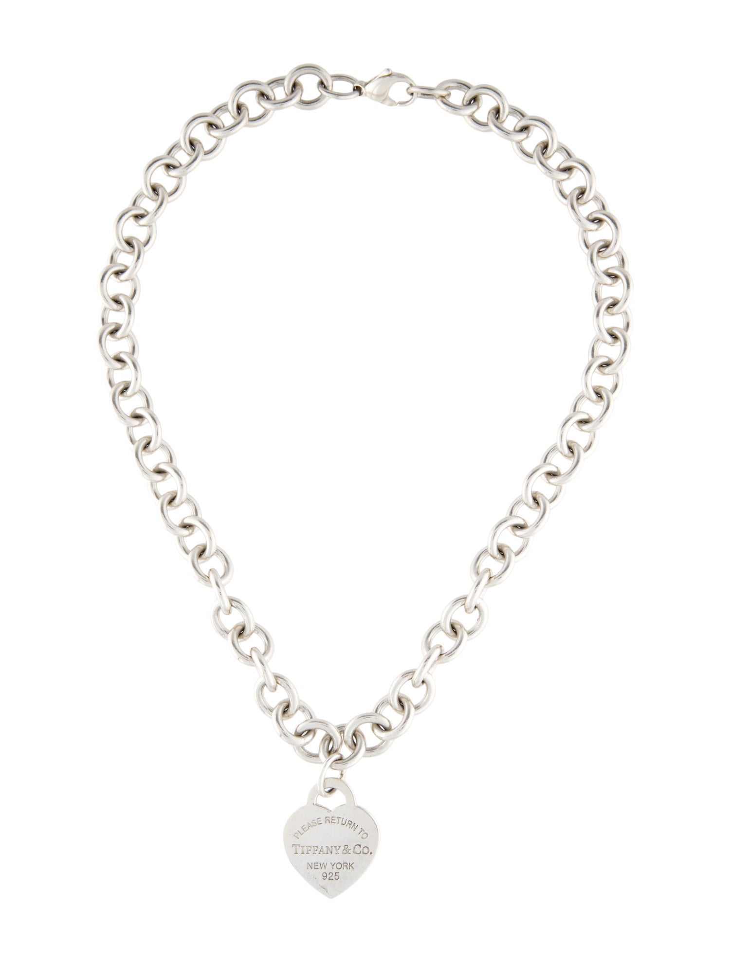 Tiffany & Co. Return to Tiffany Heart Tag Pendant Necklace - Sterling ...