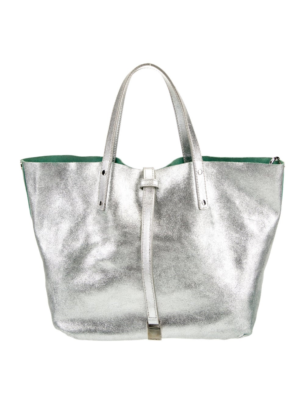 Tiffany & Co. Leather Handle Bag - Metallic Handle Bags, Handbags ...