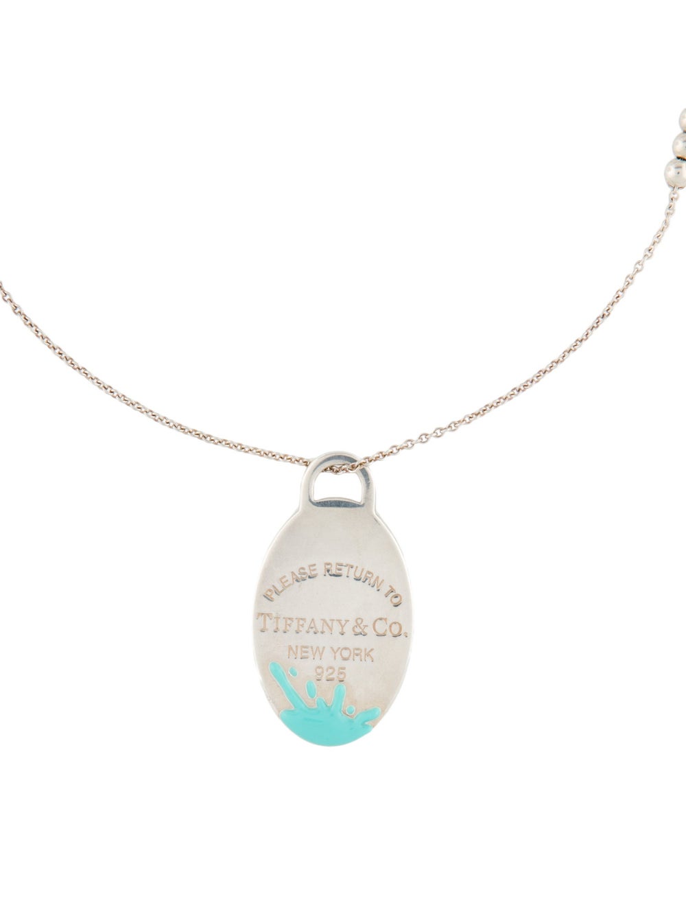Tiffany & Co. Return To Tiffany Splash Oval Pendant Necklace - Sterling ...