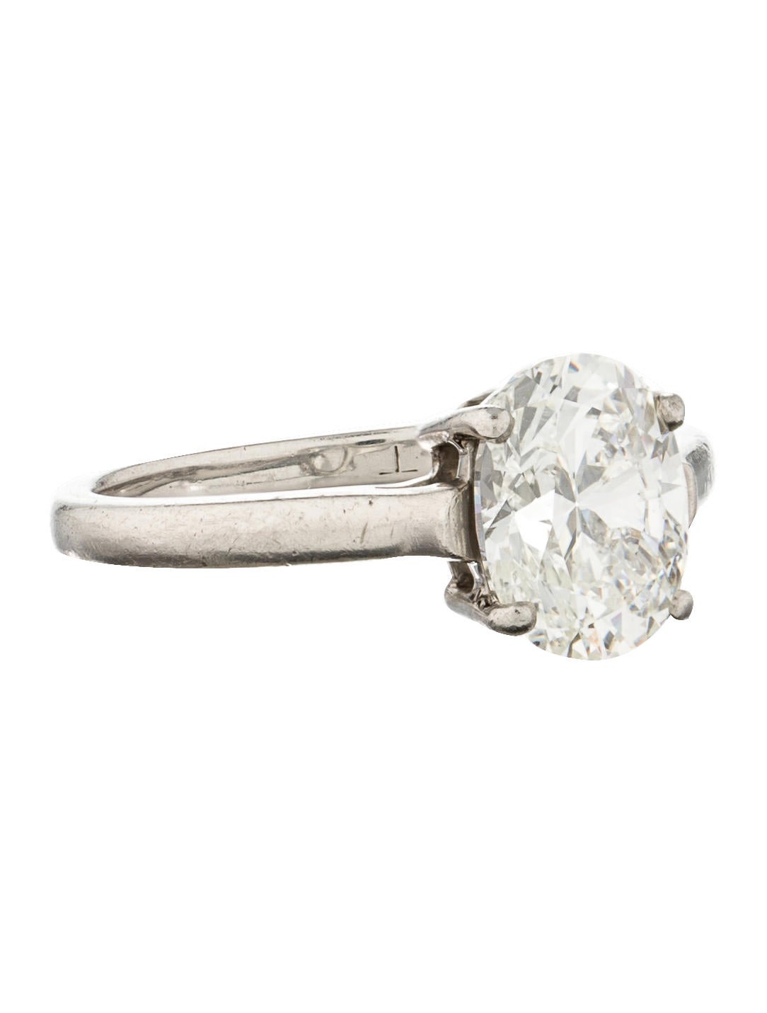 Tiffany & Co. Platinum Oval Diamond Engagement Ring - Rings - TIF28873 ...