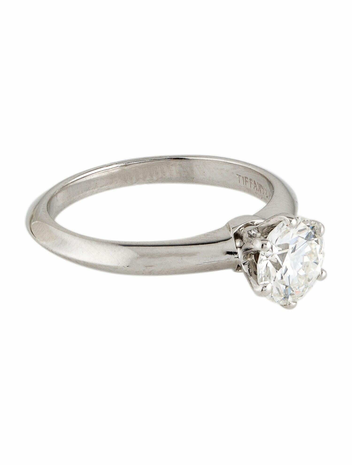Tiffany & Co. Platinum 1.03ct Diamond Tiffany® Setting Engagement Ring ...