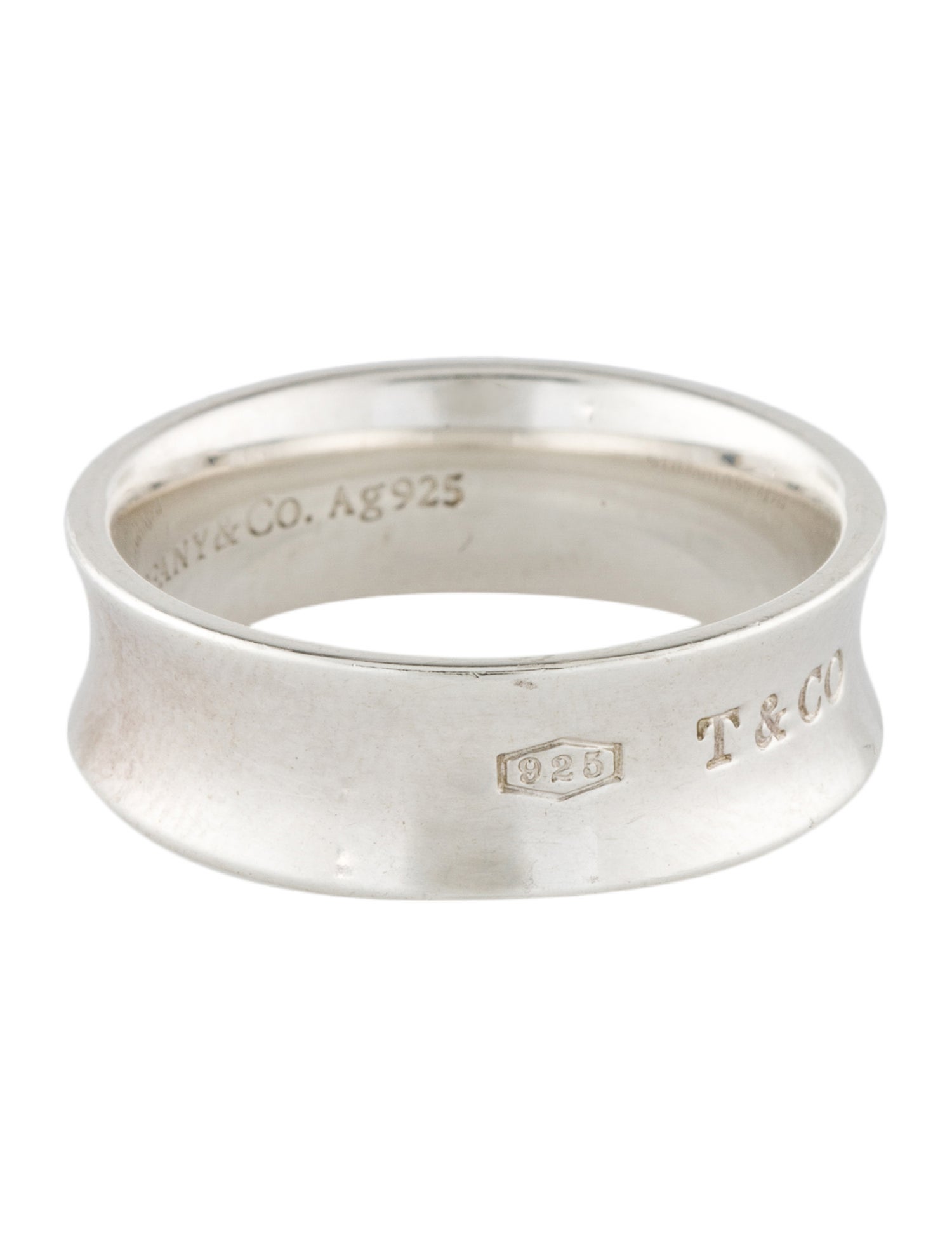 Tiffany & Co. 1837 Wide Band - Sterling Silver Band, Rings - TIF289581 ...