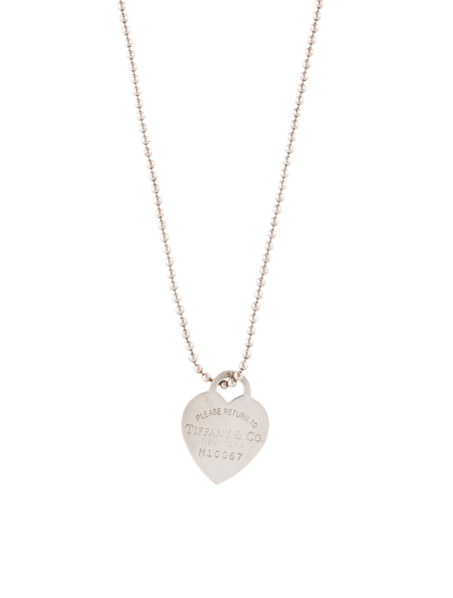Tiffany & Co. Return to Tiffany Red Double Heart Tag Pendant Necklace ...