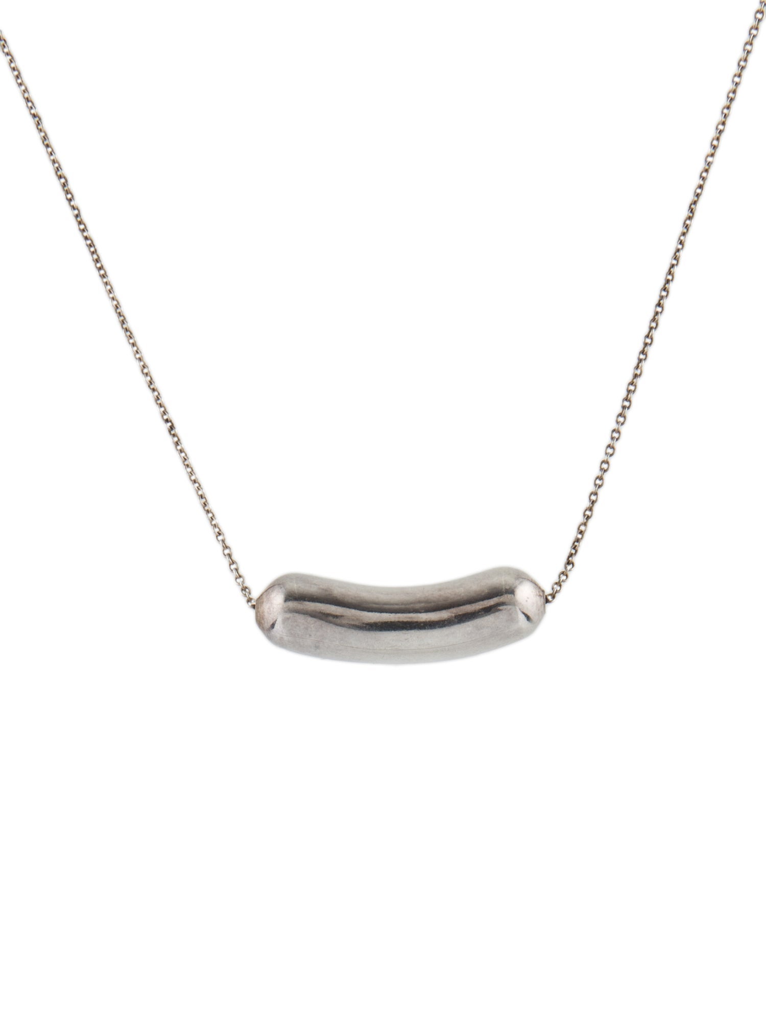 Tiffany & Co. Tube Pendant Necklace - Sterling Silver Pendant Necklace ...