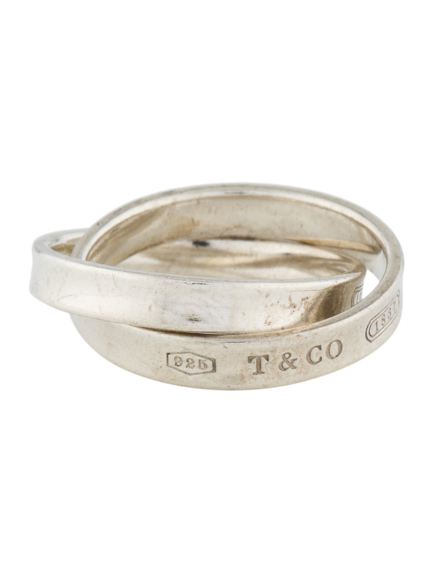 Tiffany & Co. Interlocking Circles Ring - 18K Yellow Gold Rolling Ring ...