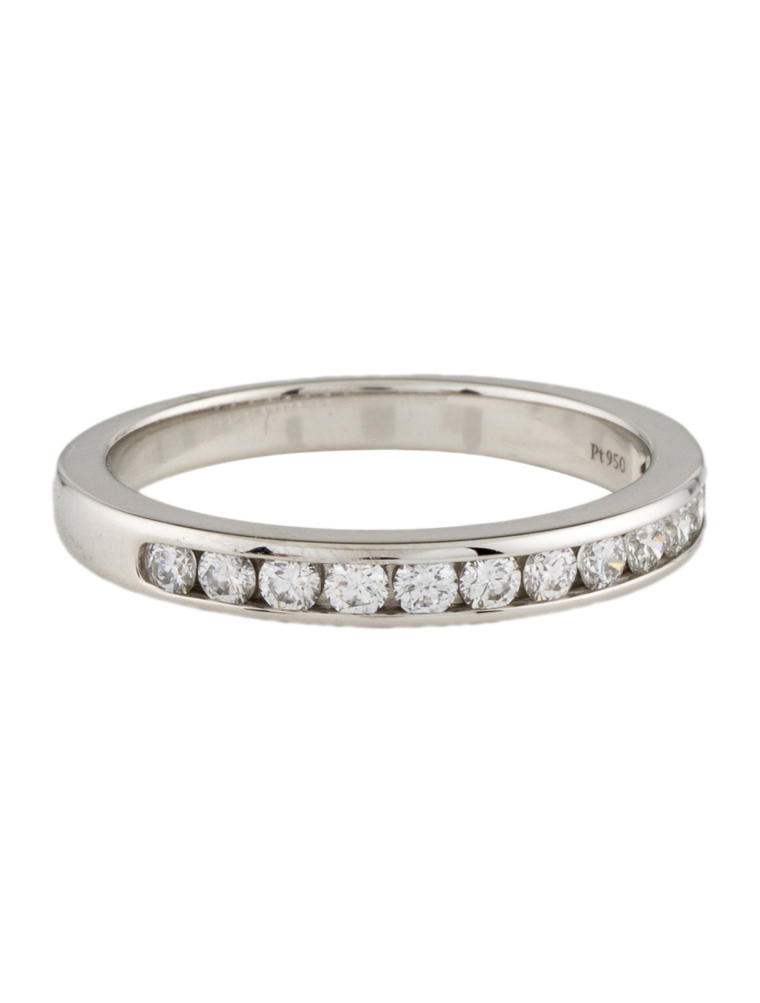Tiffany & Co. Platinum Diamond Tiffany® Setting Wedding Band - 950 ...