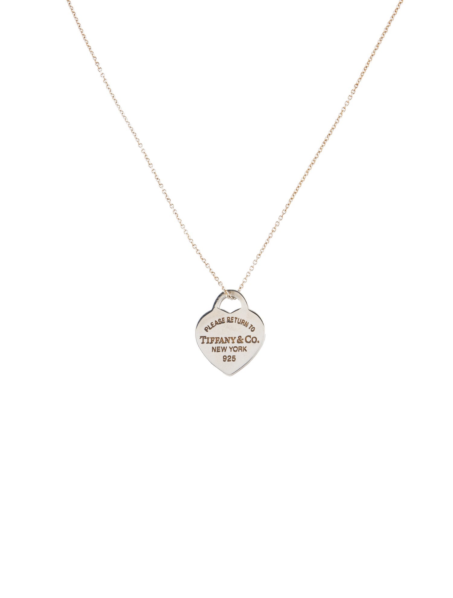 Tiffany & Co. Return to Tiffany Heart Tag Necklace - Sterling Silver ...