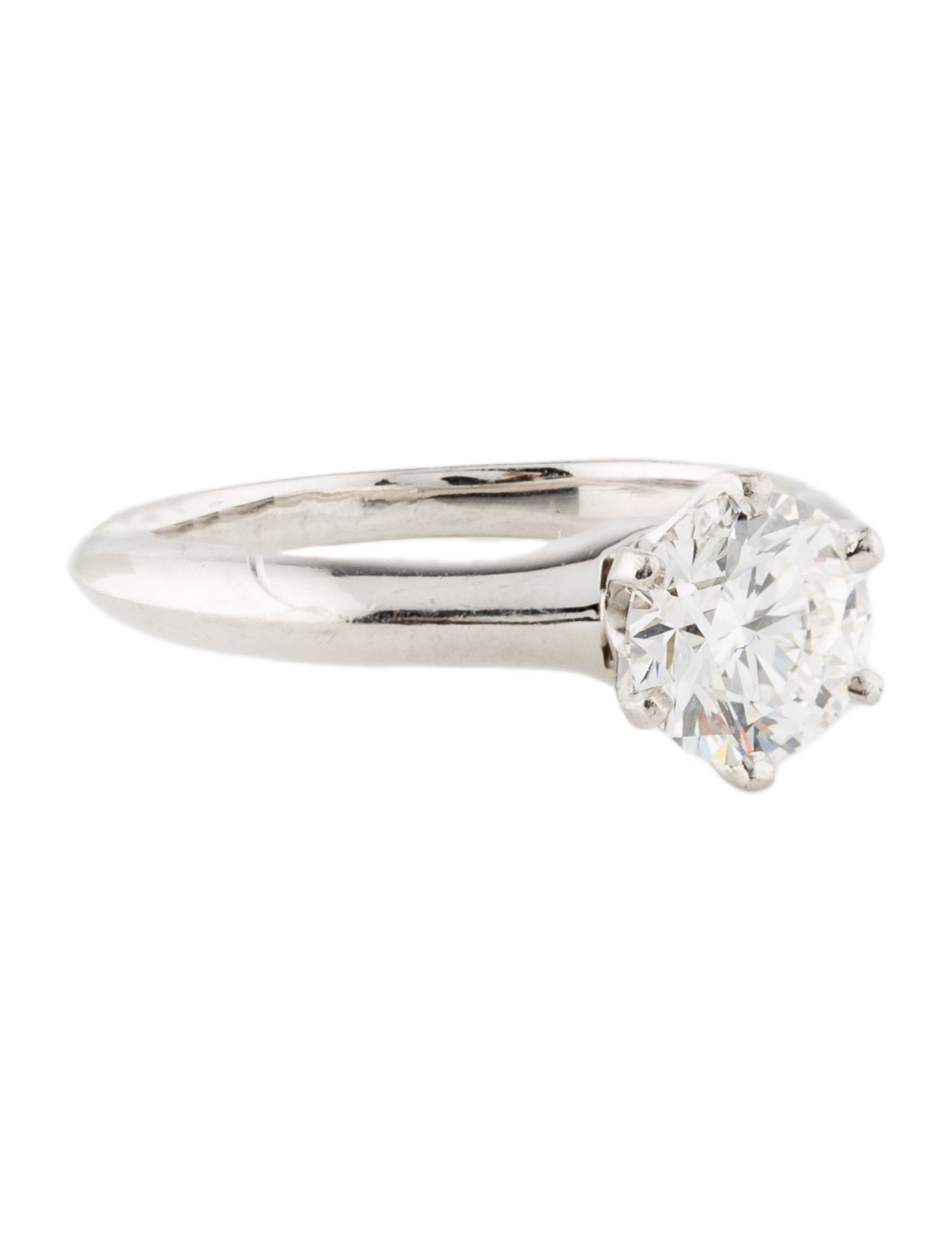 Tiffany & Co. Platinum 1.10ctw Diamond Engagement Ring - 950 Platinum ...