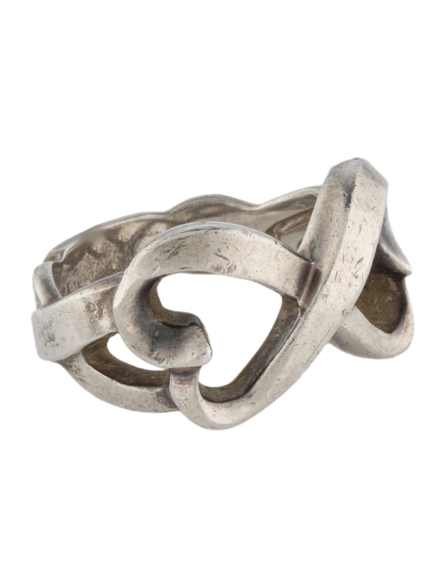 Tiffany & Co. Loving Heart Double Infinity Ring - Sterling Silver Band ...