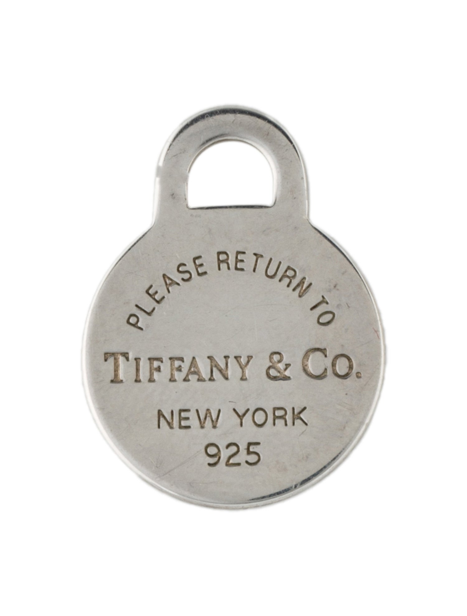 Tiffany & Co. Round Tag Charm - Sterling Silver Pendant, Charms ...