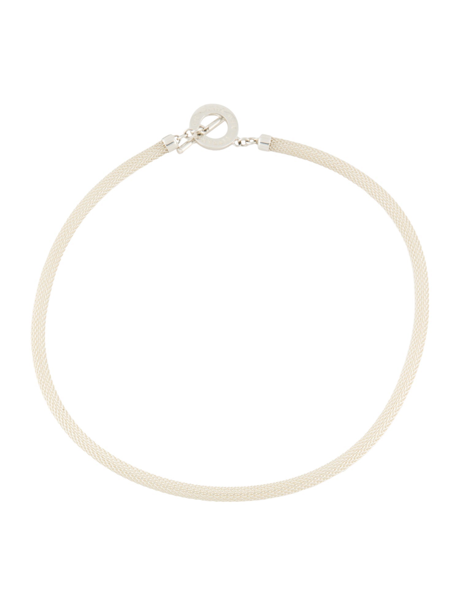 Tiffany & Co. Mesh Toggle Collar Necklace - 925 Sterling Silver Collar ...