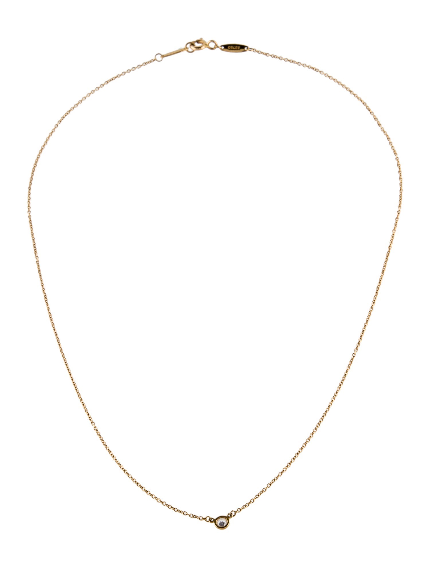 Tiffany & Co. 18K Diamonds by the Yard Pendant Necklace - 18K Yellow ...