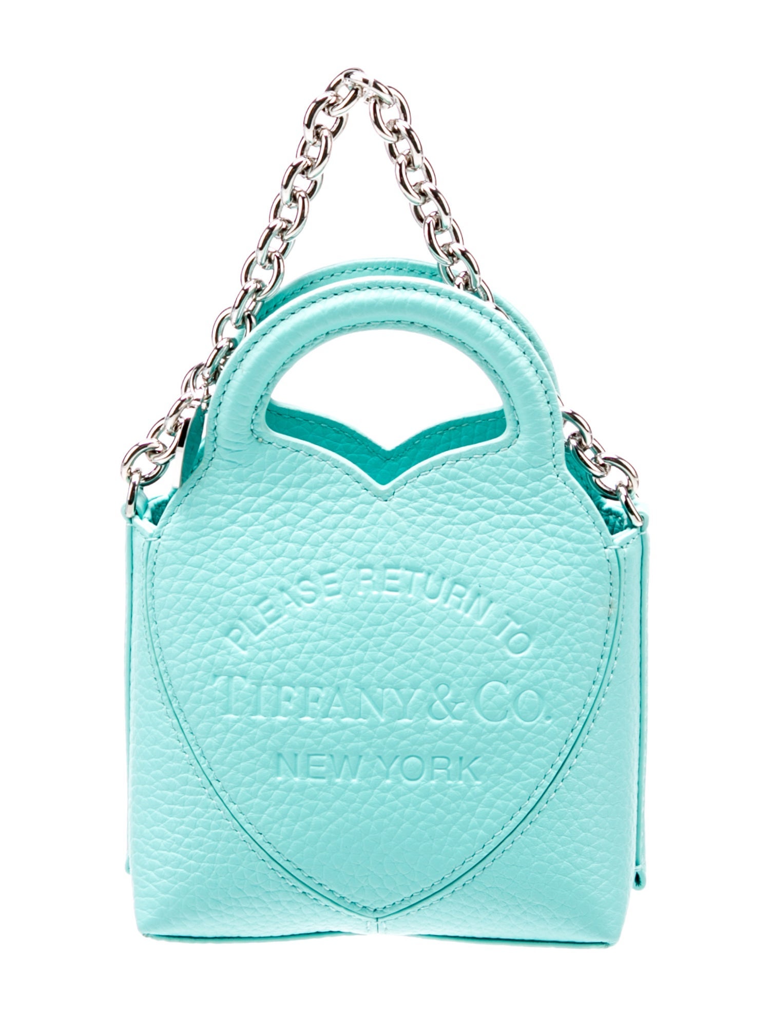 Tiffany & Co. Leather Top Handle Bag - Blue Handle Bags, Handbags ...