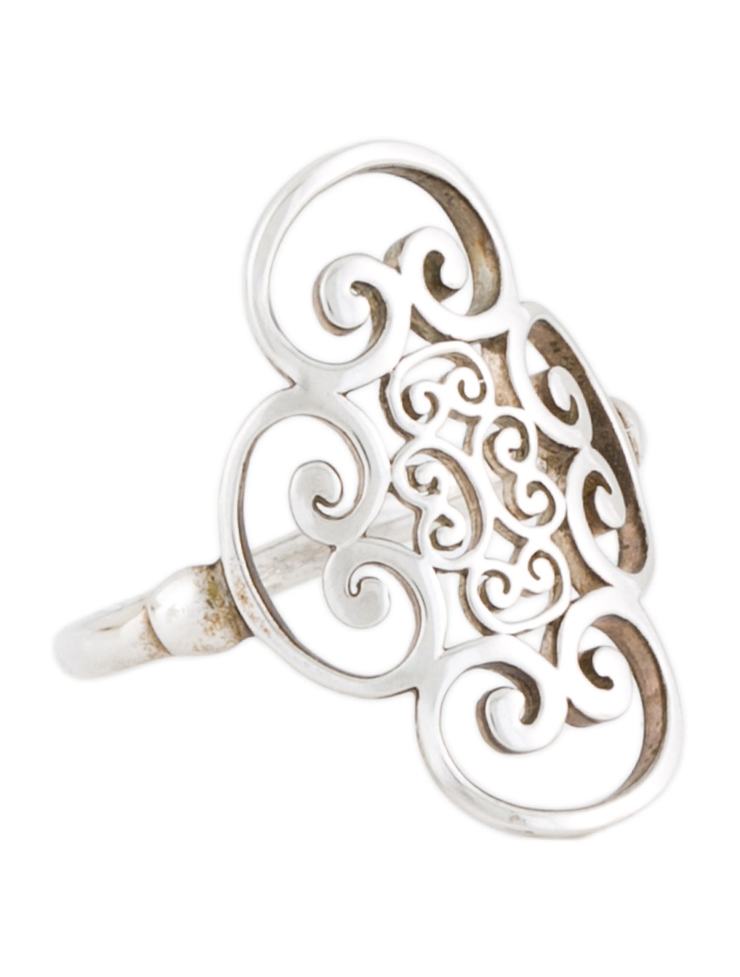 Tiffany & Co. Venezia Goldoni Quadruplo Ring - Sterling Silver Cocktail ...