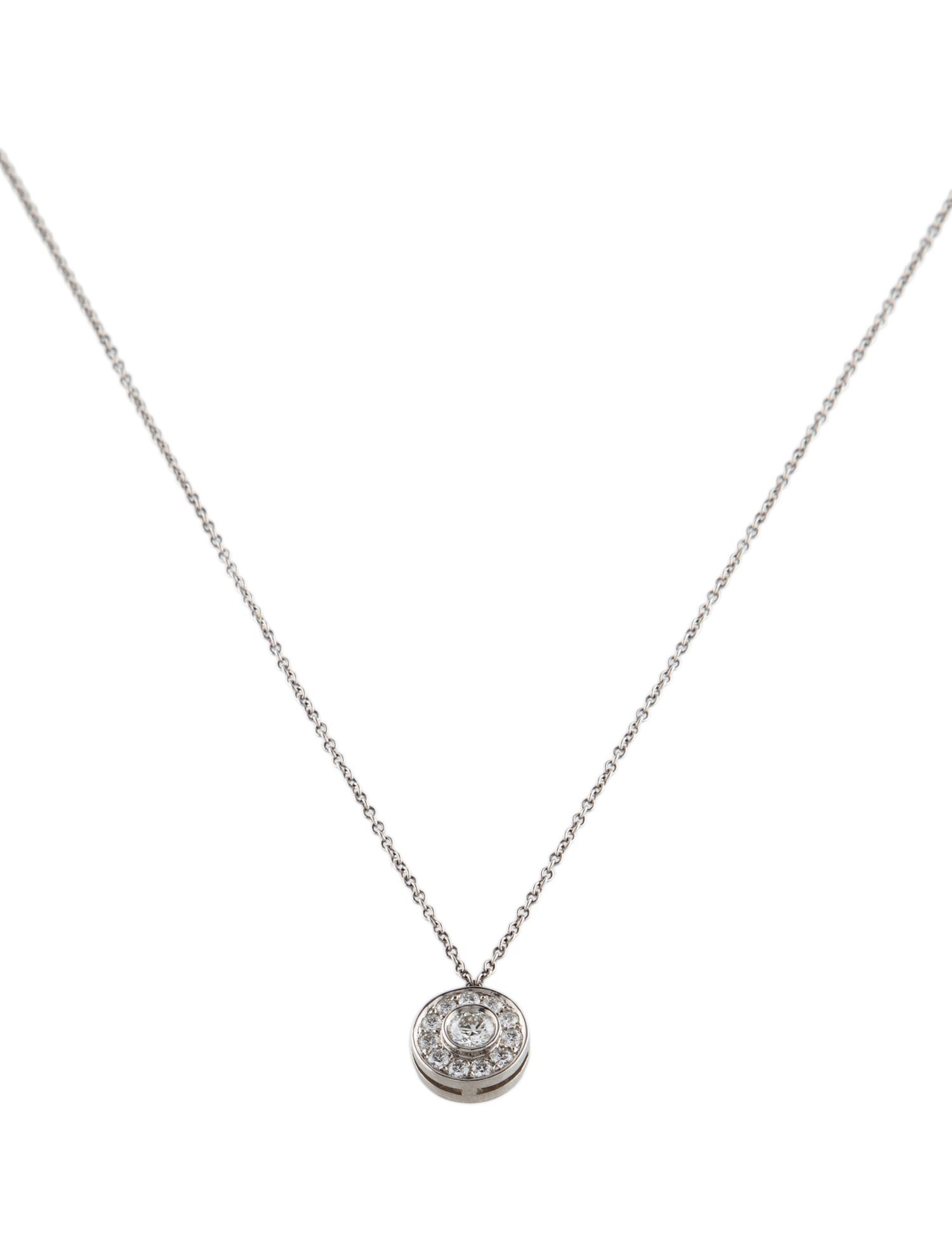 Tiffany & Co. Platinum Diamond Circlet PEndant - 950 Platinum Pendant ...