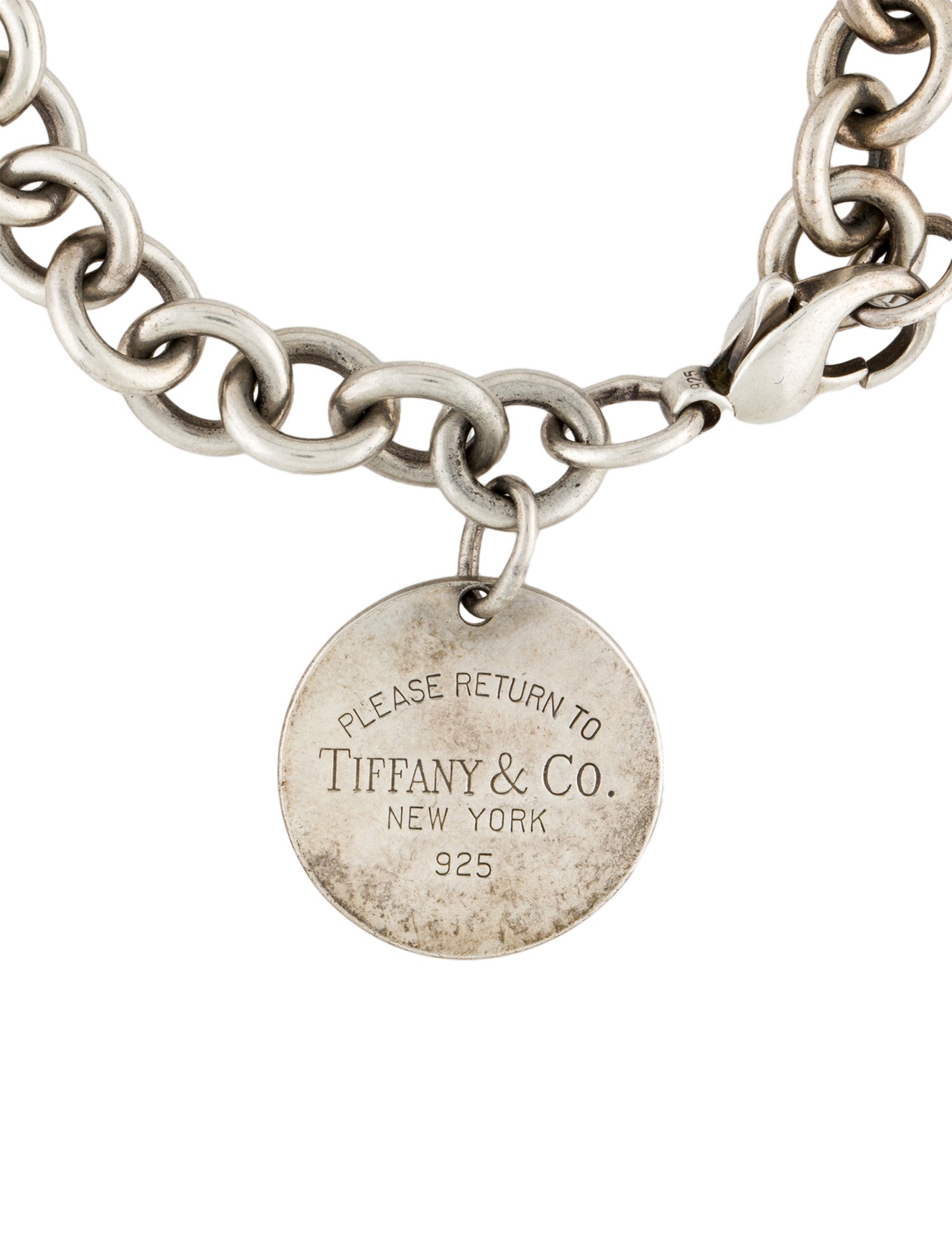 Tiffany & Co. Round Tag Charm Bracelet - Sterling Silver Charm ...