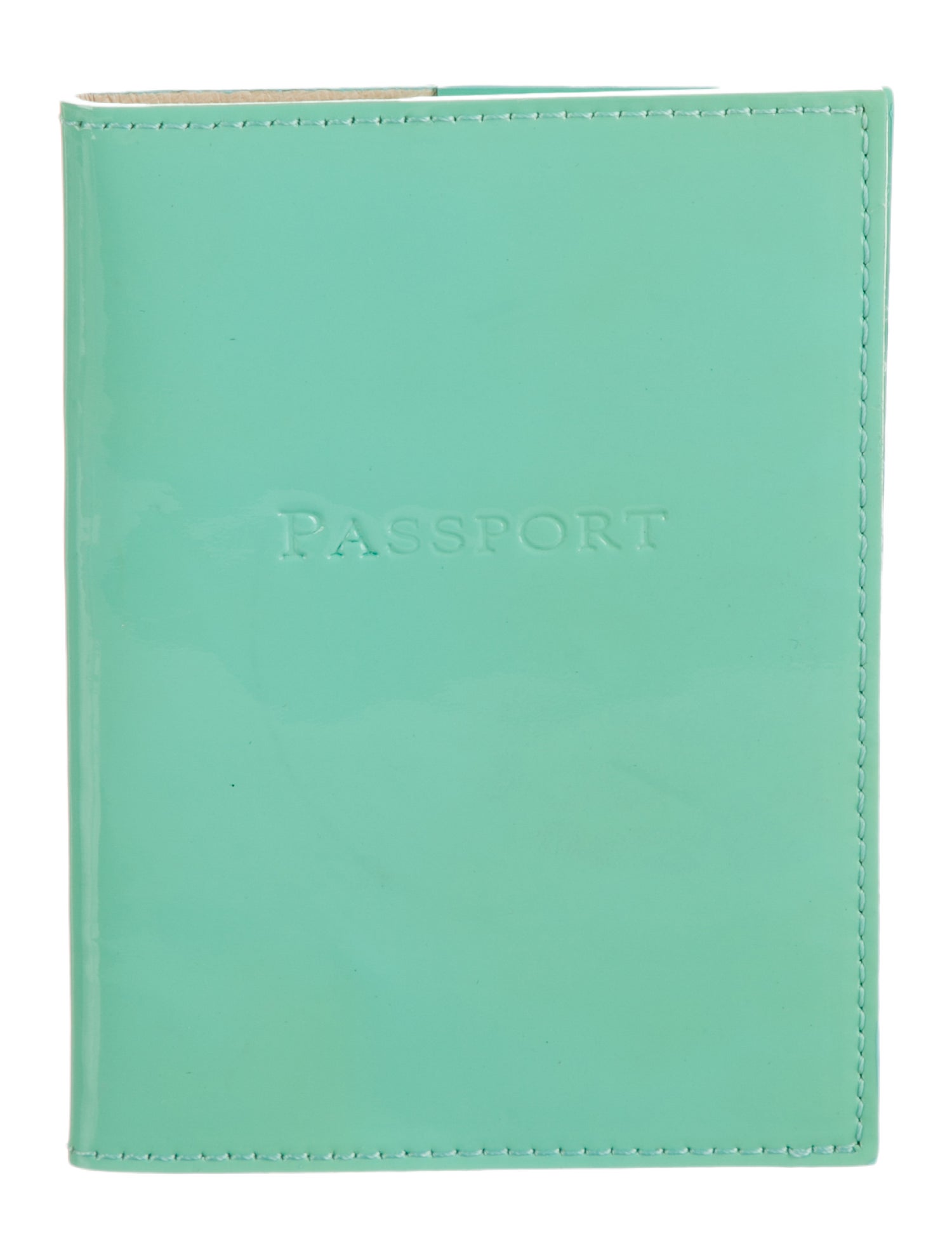 Tiffany & Co. Blue Patent Leather Passport Case - Blue Travel ...