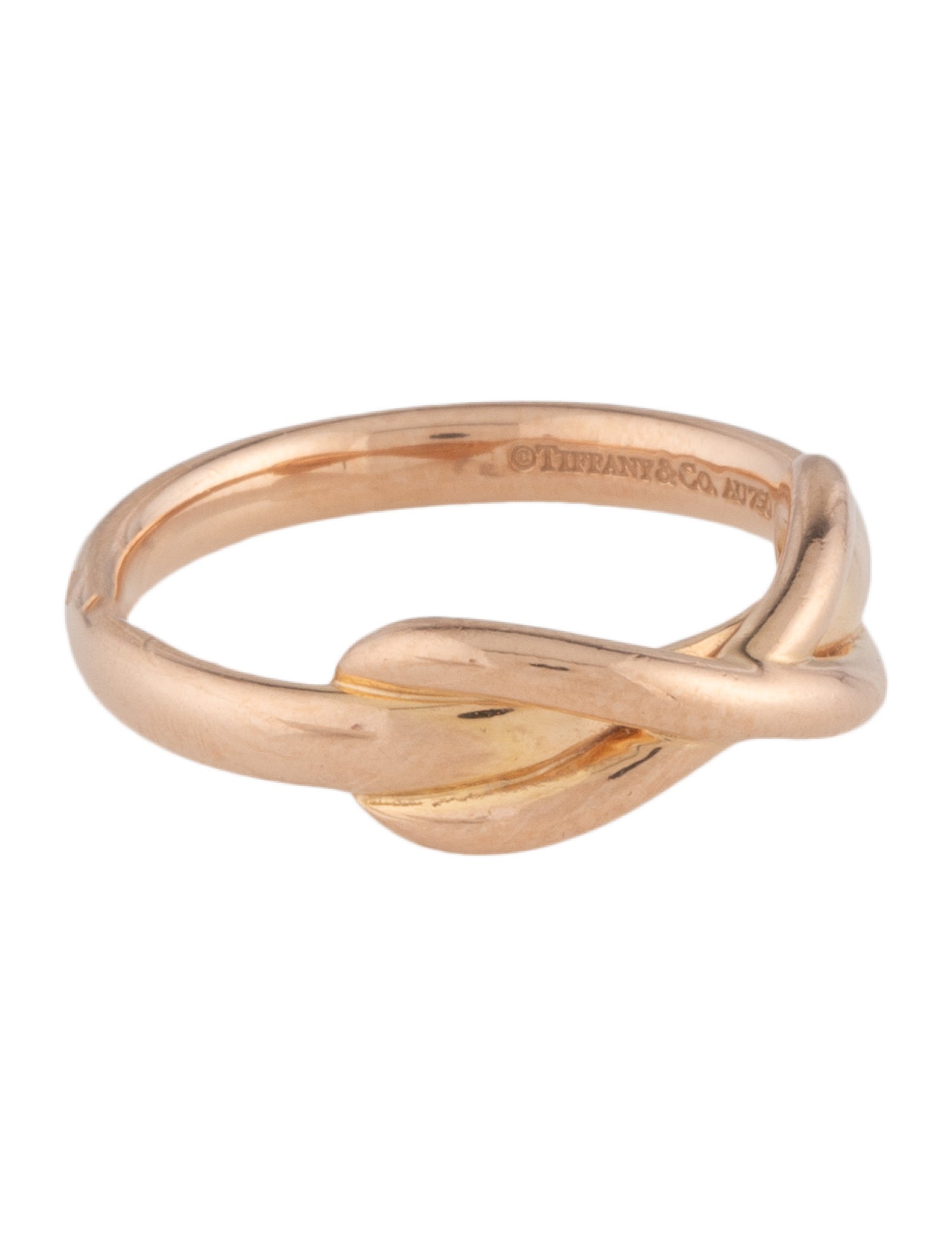 Tiffany & Co. 18K Infinity Ring - 18K Rose Gold Band, Rings - TIF306258 ...