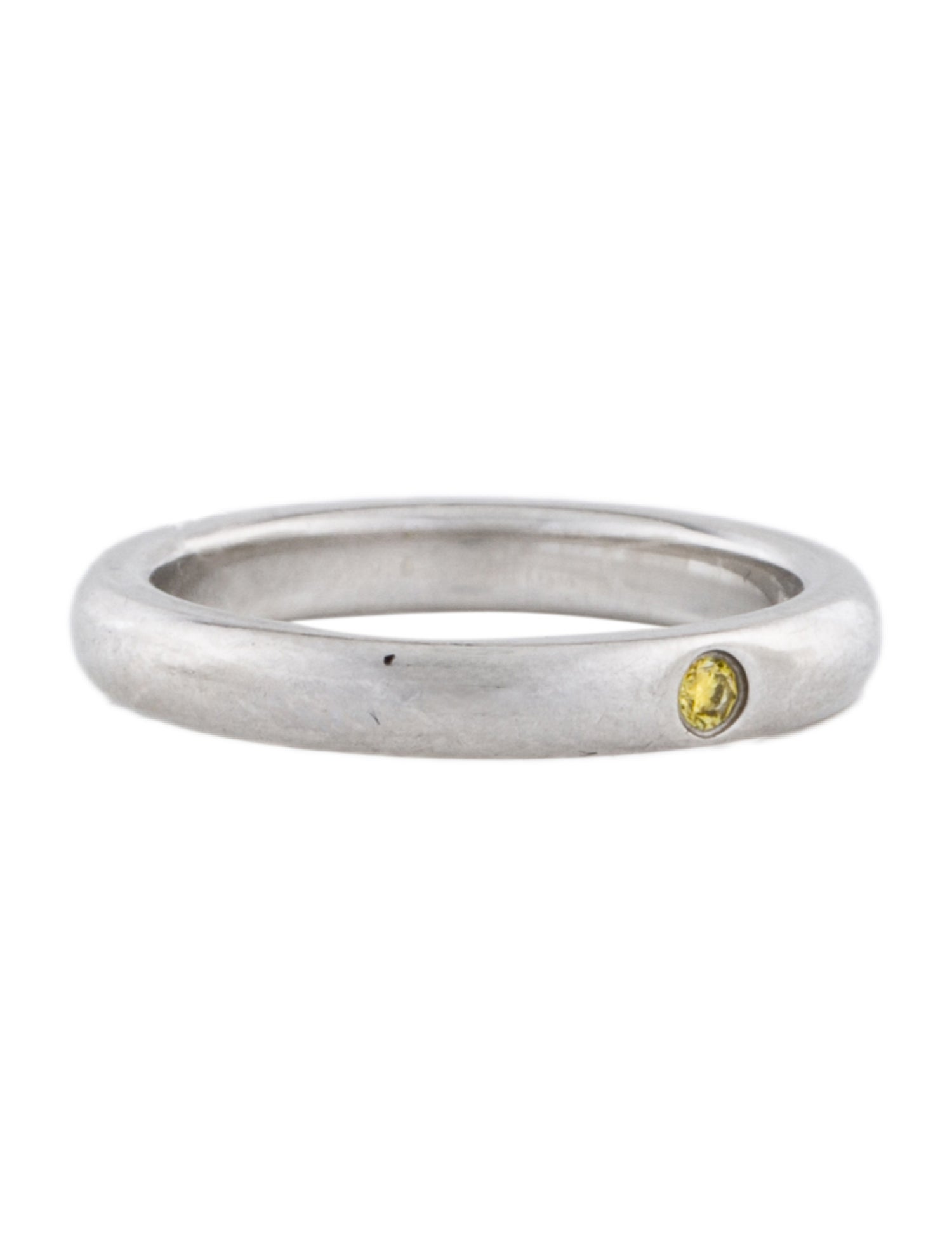 Tiffany & Co. Platinum Diamond Stacking Band Ring - 950 Platinum Band ...