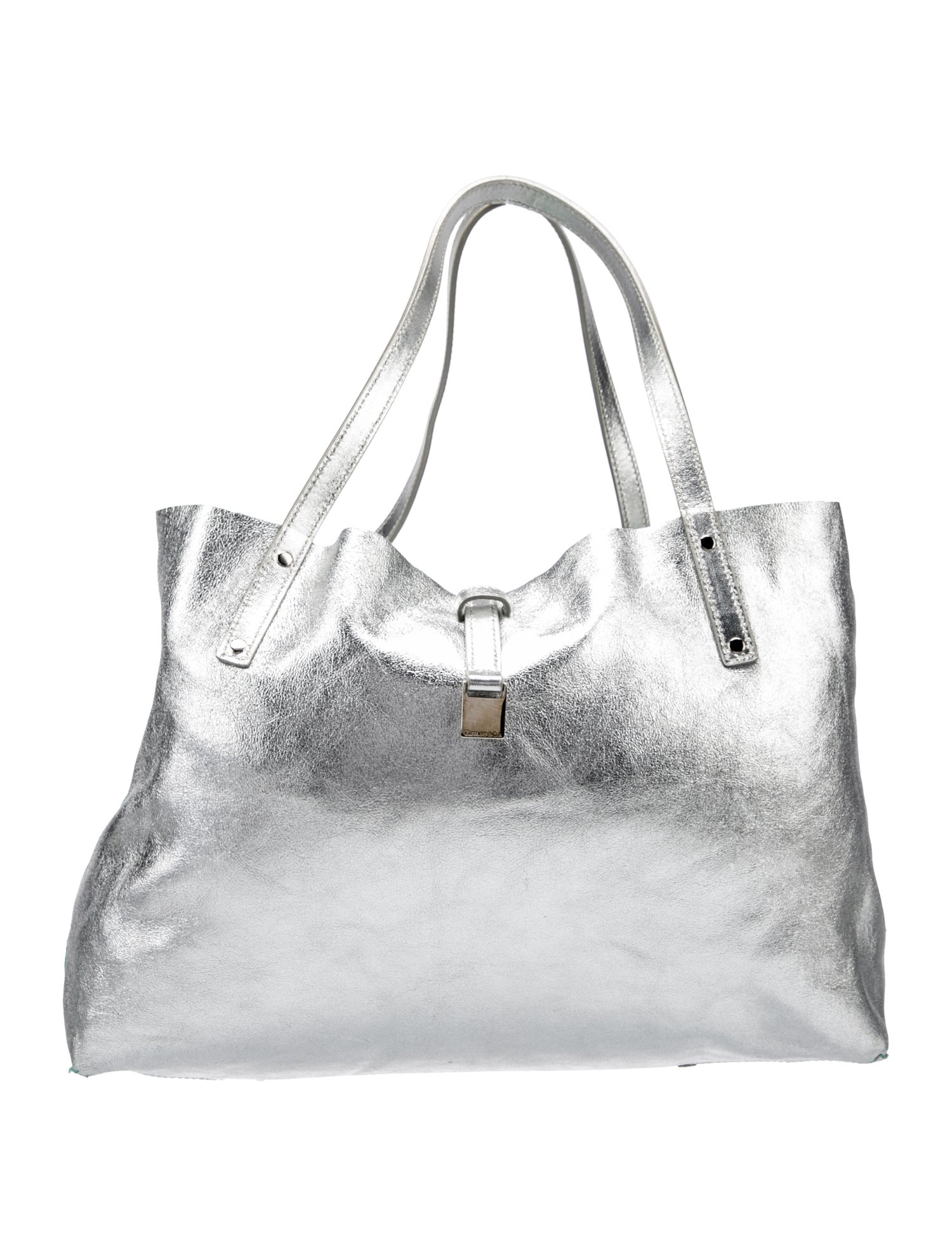 Tiffany & Co. Leather Tote - Silver Totes, Handbags - TIF306975 | The ...