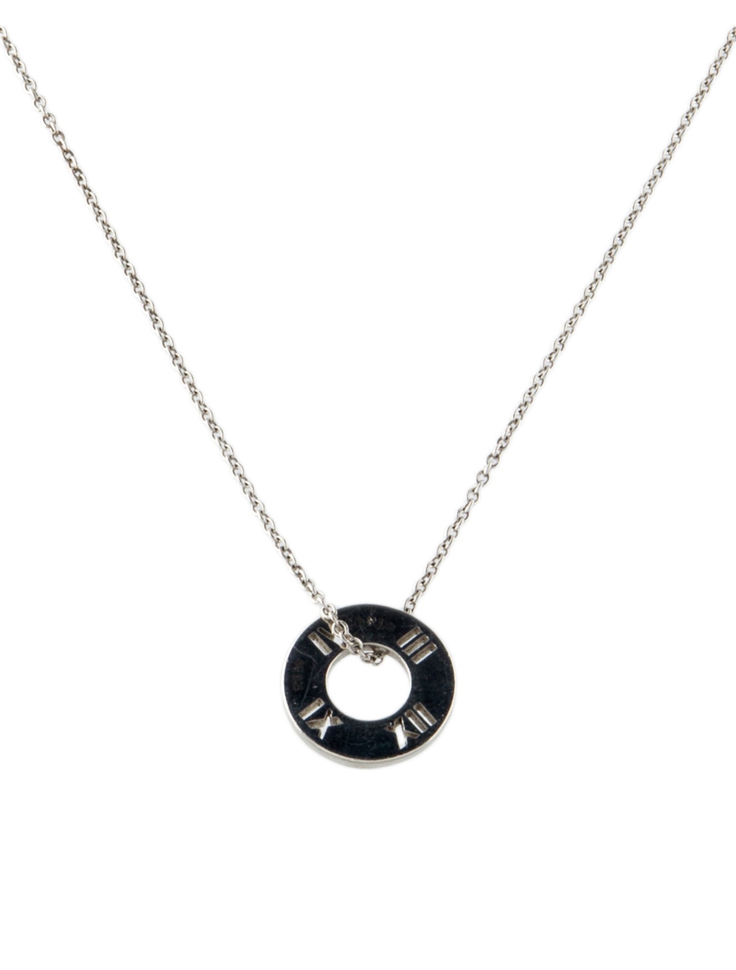 Tiffany Co. Atlas Pierced Pendant Necklace Sterling Silver Pendant Necklace Necklaces TIF307953 The RealReal