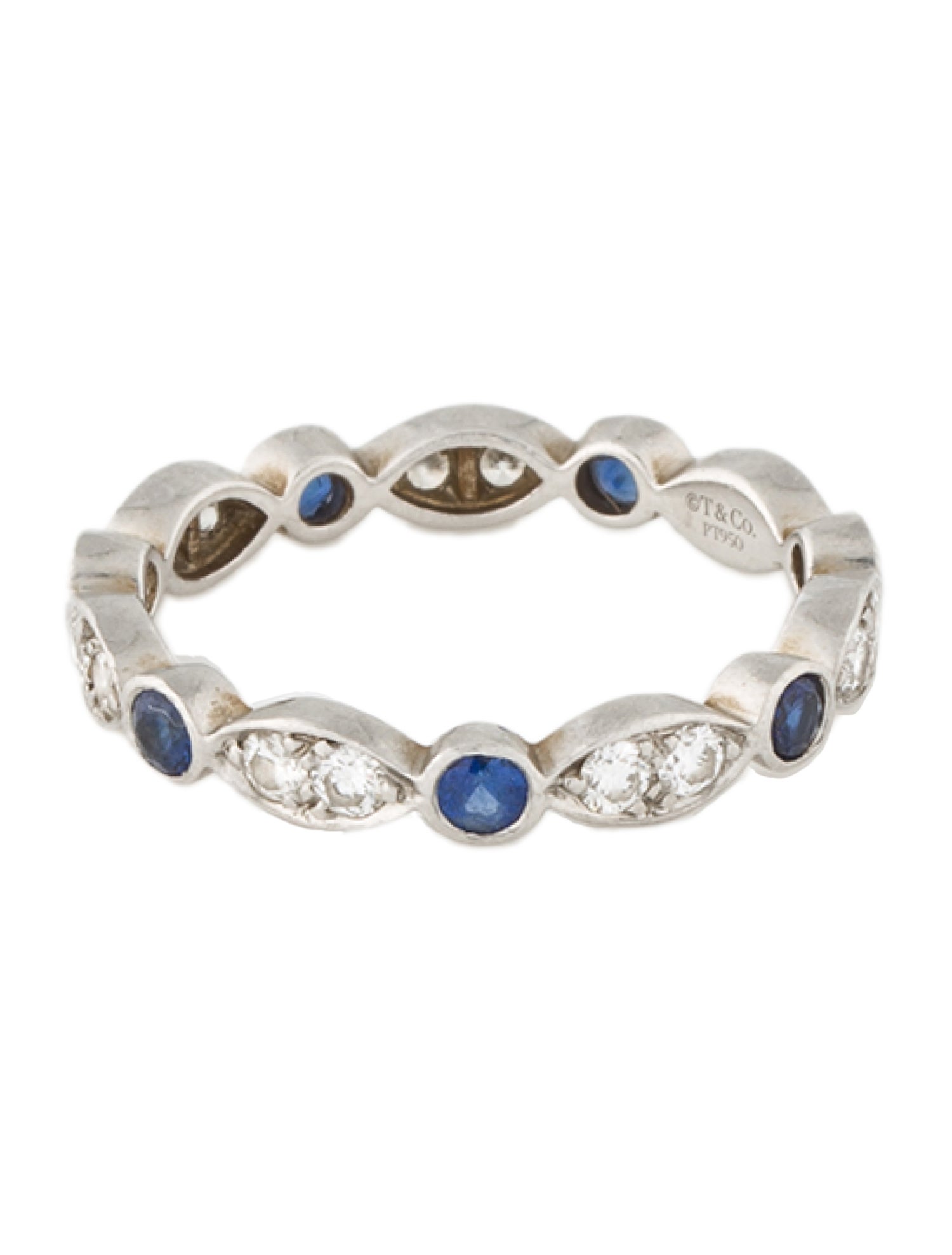 Ring Bernard K. Passman Coral and Diamond Riverwalk Ring - 18K White ...