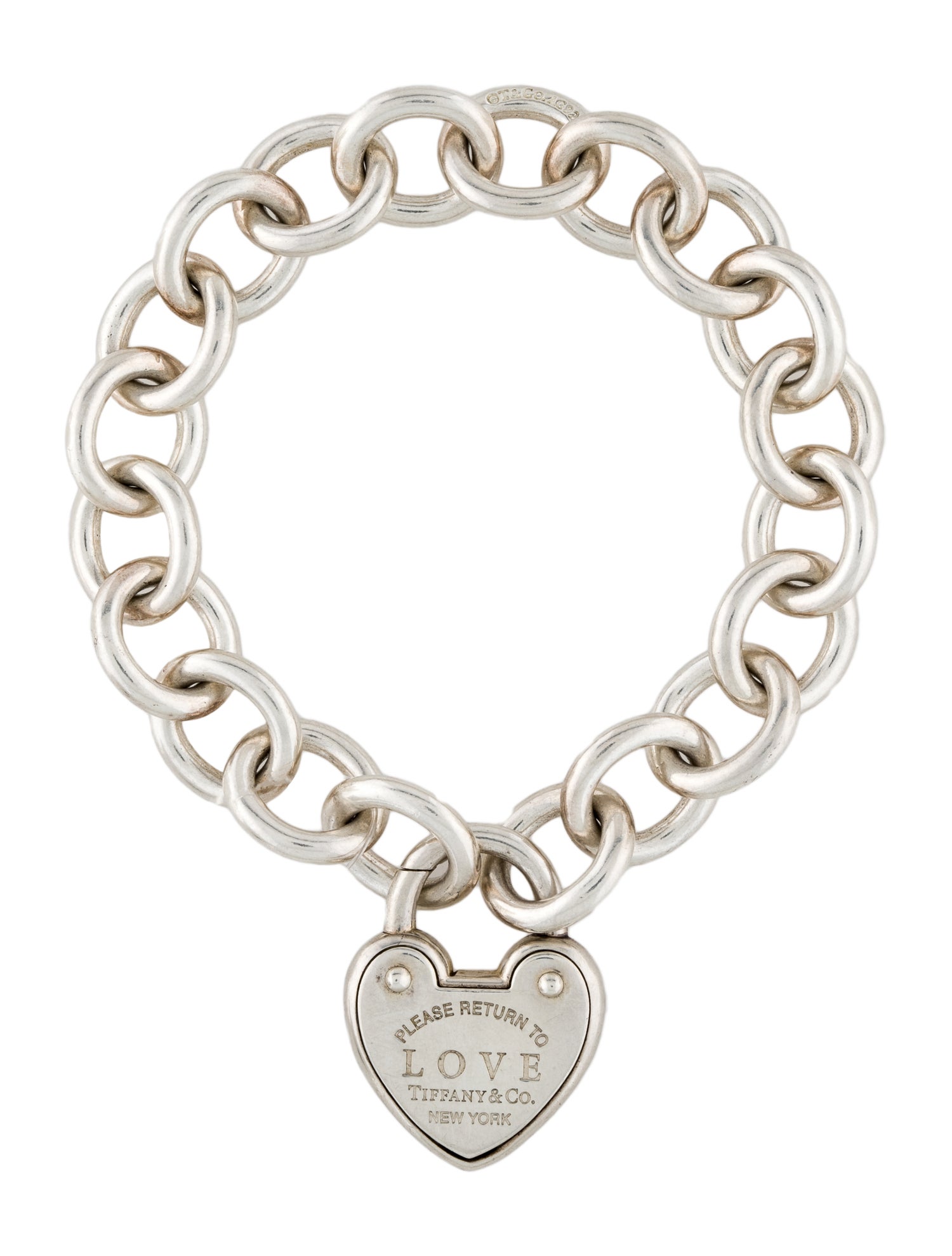Tiffany & Co. Love Lock Bracelet - Sterling Silver Charm, Bracelets ...