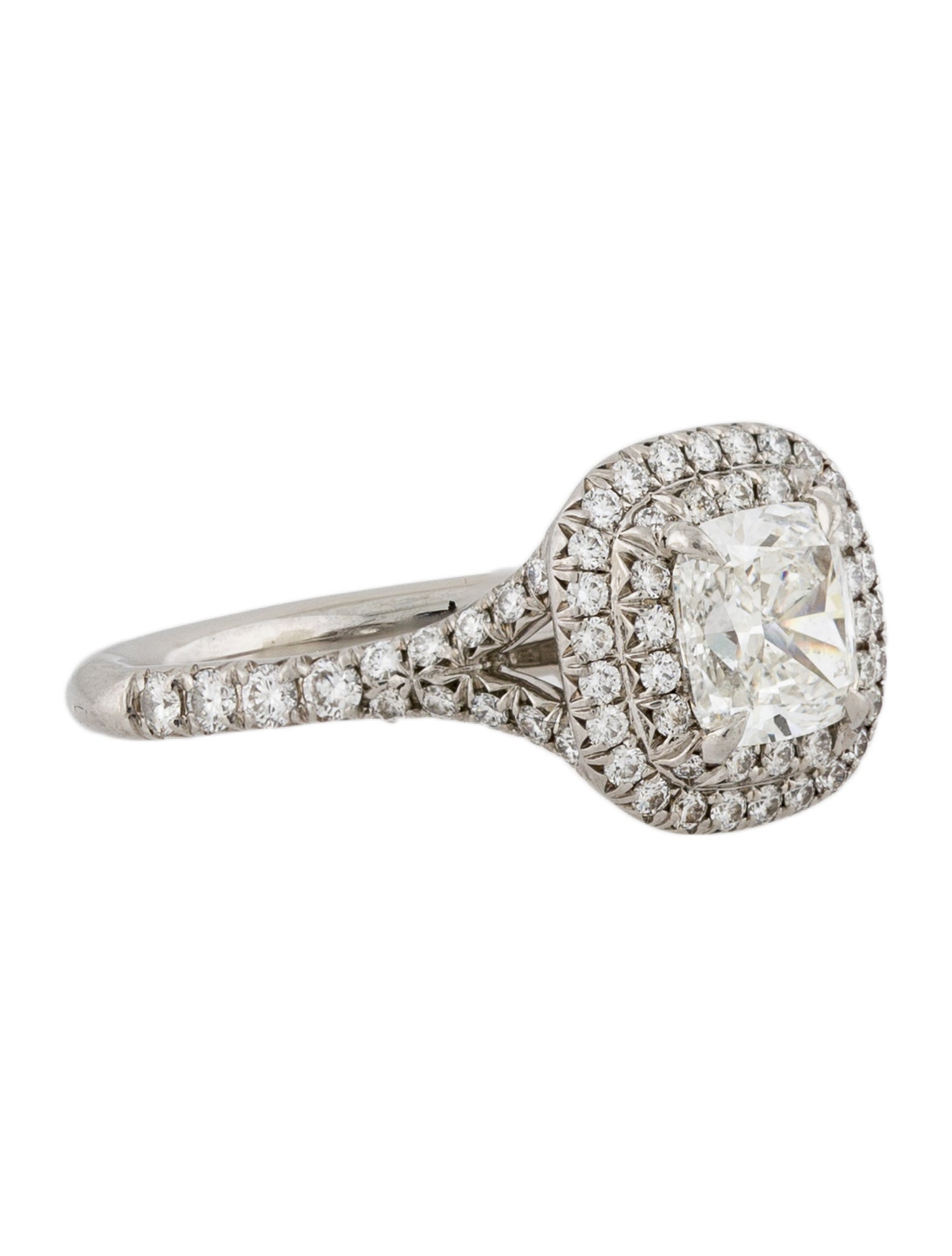 Tiffany & Co. Platinum Diamond Soleste Engagement Ring - 950 Platinum ...