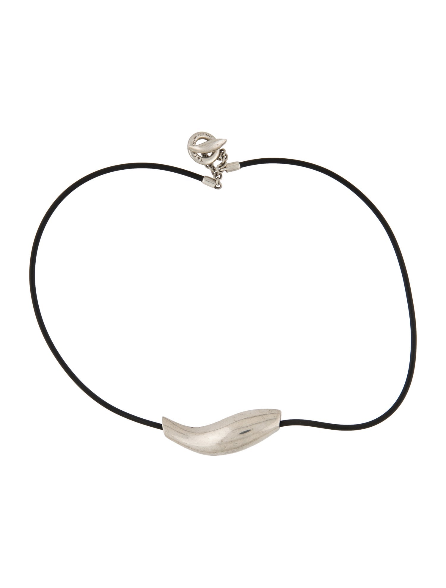 Tiffany & Co. Frank Gehry Fish Choker Necklace - Black, Sterling Silver ...