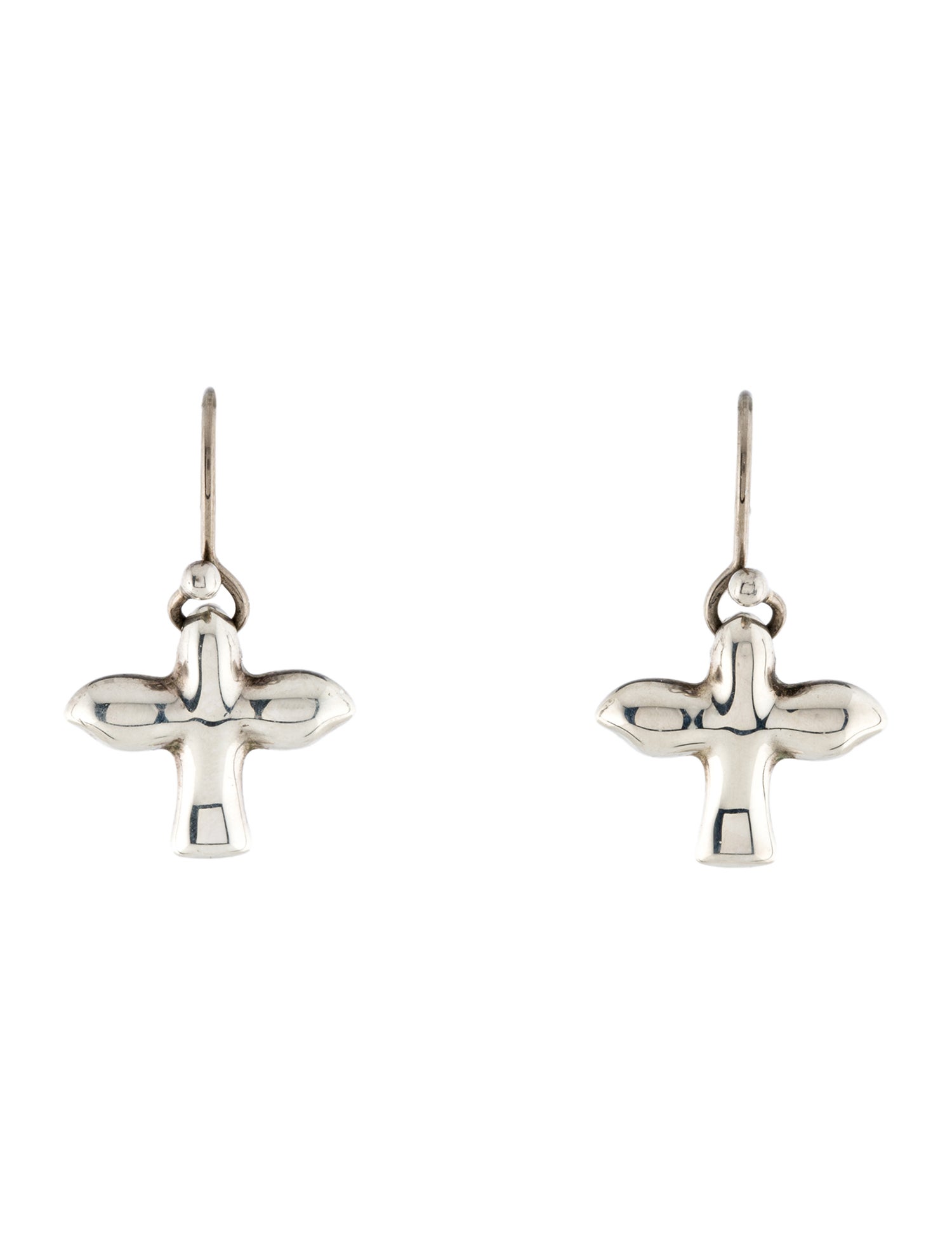 Tiffany & Co. Bird Cross Drop Earrings - 14K White Gold Drop, Earrings ...