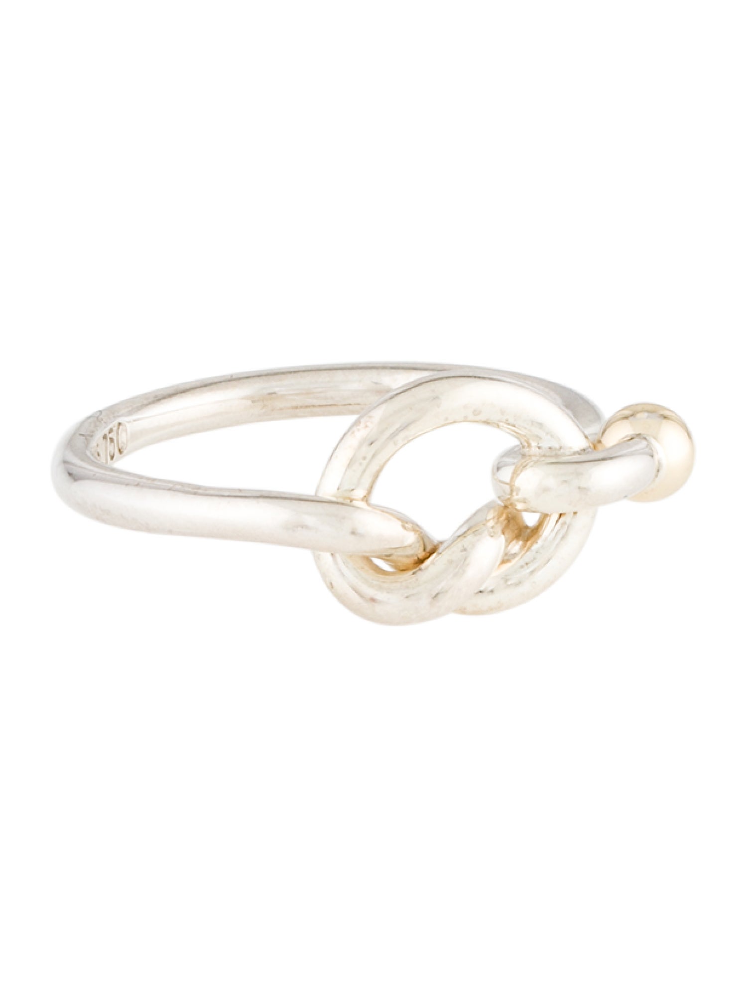 Tiffany & Co. Vintage Two-Tone Knot Ring - 18K Yellow Gold Cocktail ...