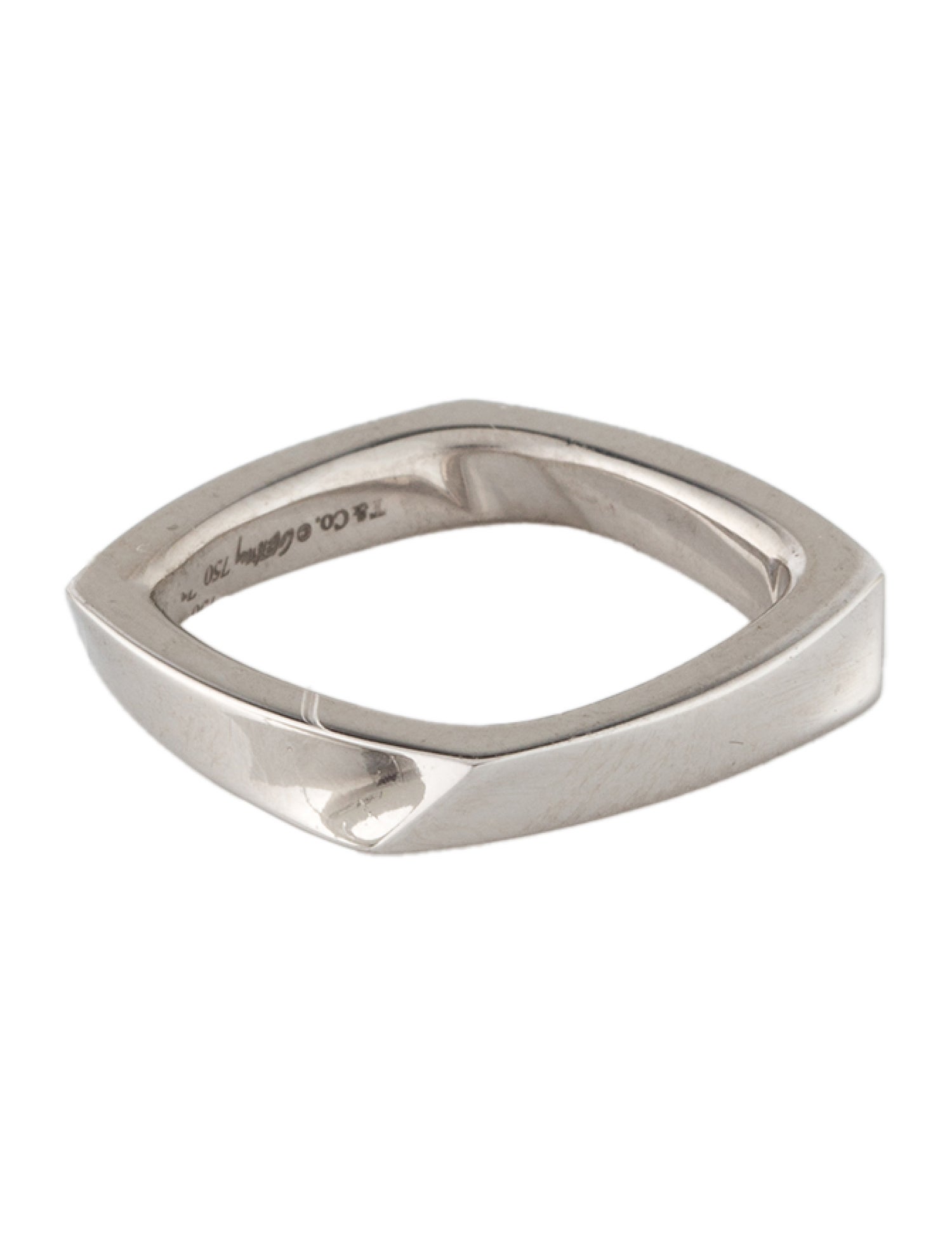 Tiffany & Co. 18K Torque Band - Rhodium-Plated 18K White Gold Band ...