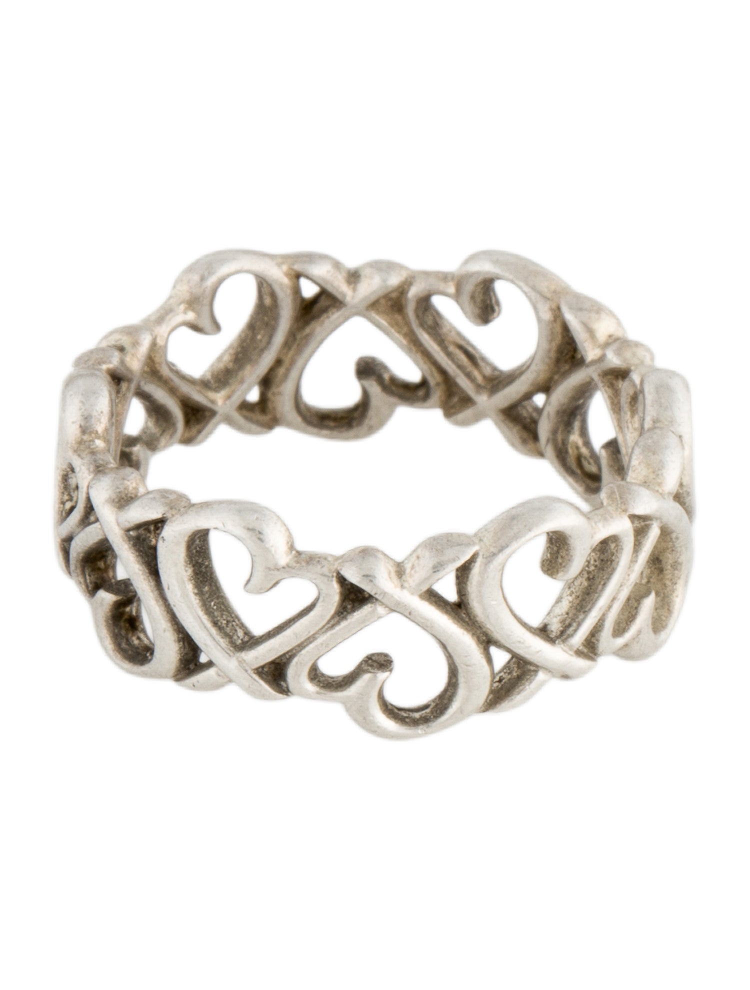 Tiffany & Co. Loving Heart Eternity Band - Sterling Silver Band, Rings ...