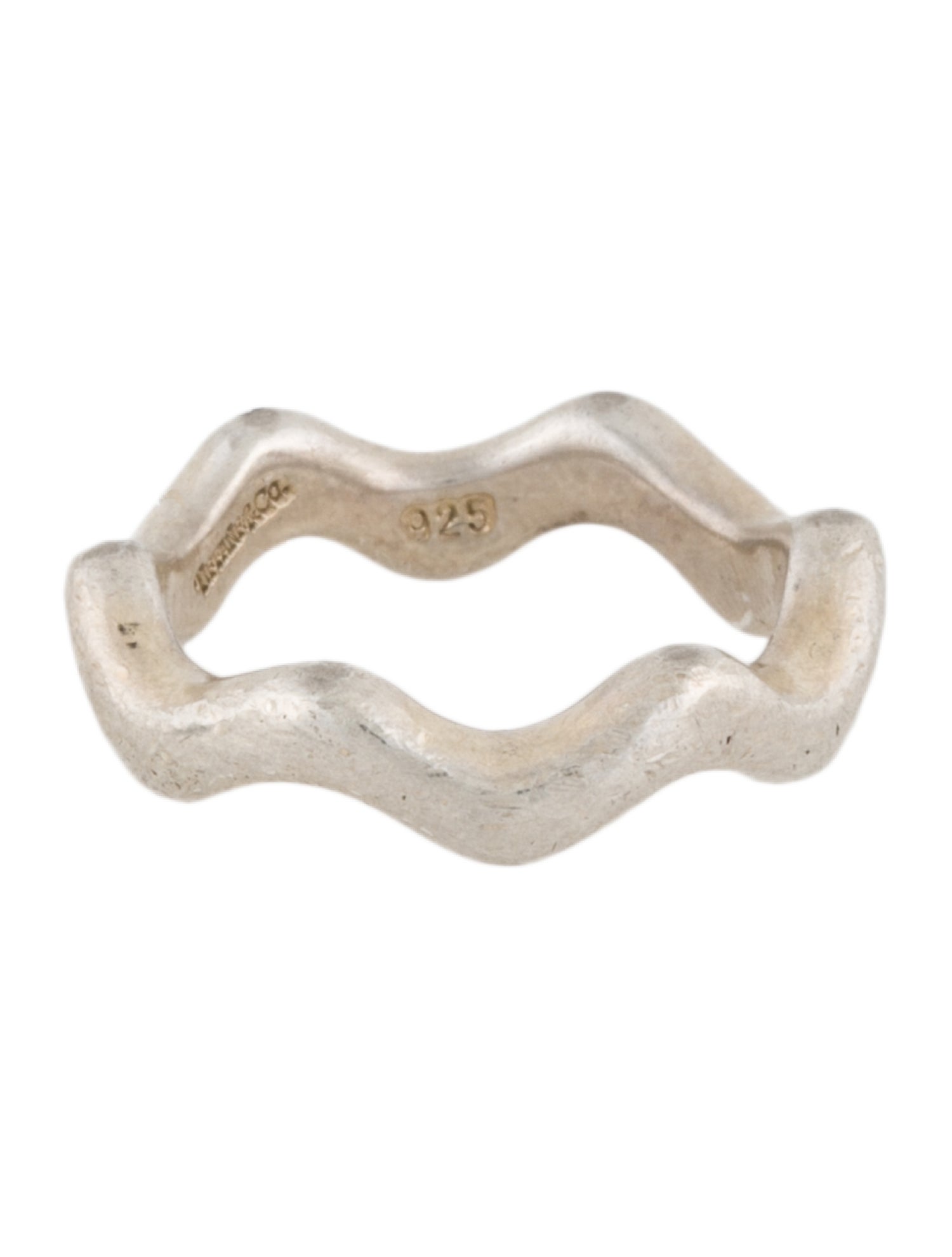 Tiffany & Co. Zig- Zag Band Ring - Sterling Silver Band, Rings ...