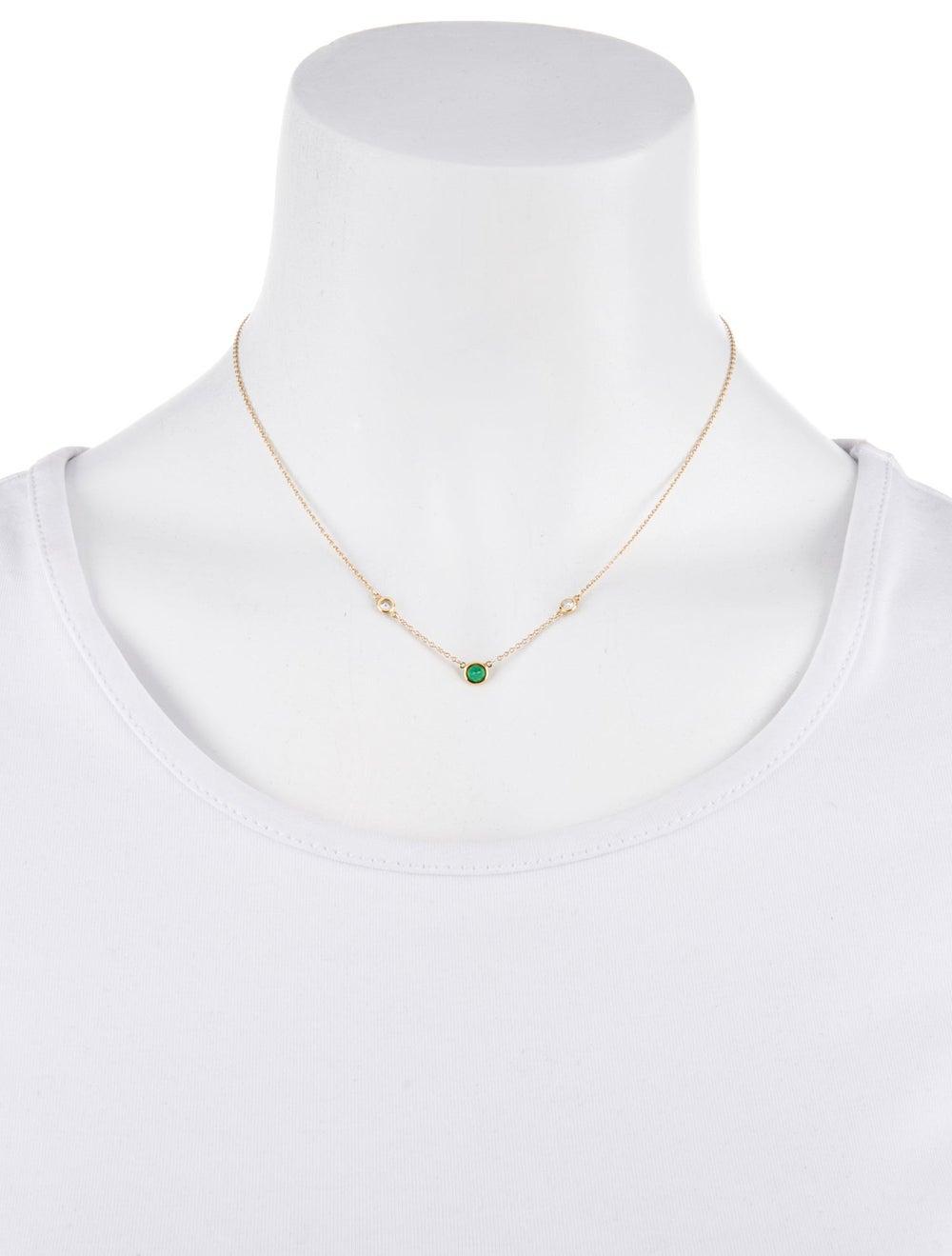 Tiffany & Co. 18K Emerald & Diamond Color By The Yard Necklace - 18K ...